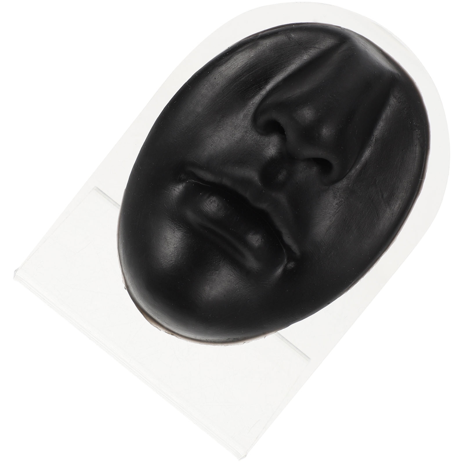 HOMEMAXS Black Silicone Face Model for Piercing Practice Realistic ...