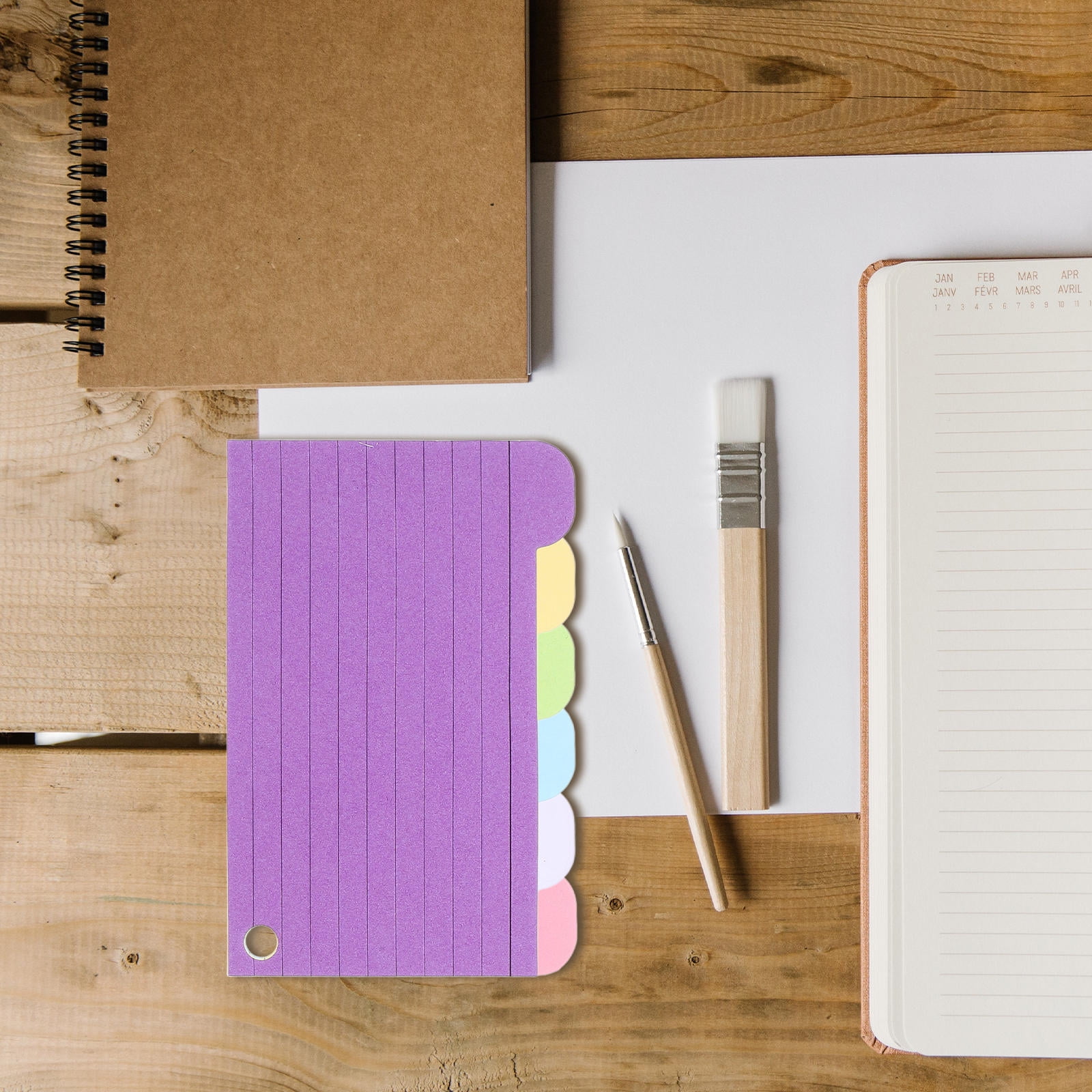 HOMEMAXS Blank Flash Cards with Rings College Essentials for Studying ...