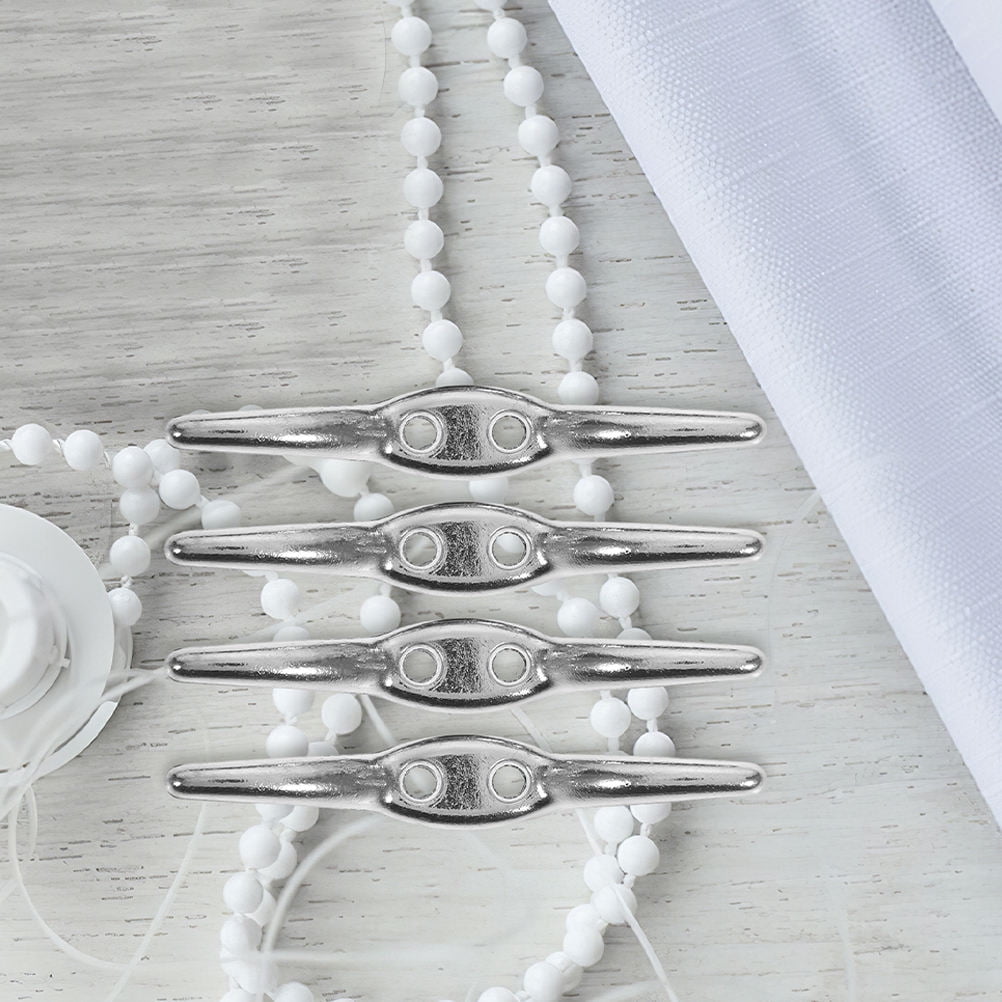 HOMEMAXS Blind Cord Cleats for Shutter and Curtains Metal Silver Easy ...
