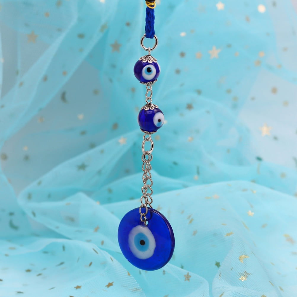 HOMEMAXS Blue Evil Eye Wall Decoration Hanging Decoration Blessing Gift ...