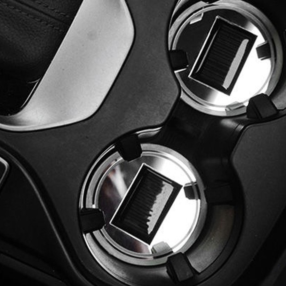 HOMEMAXS Blue LED Coaster for Drinks with Solar Power and AntiSlip ...