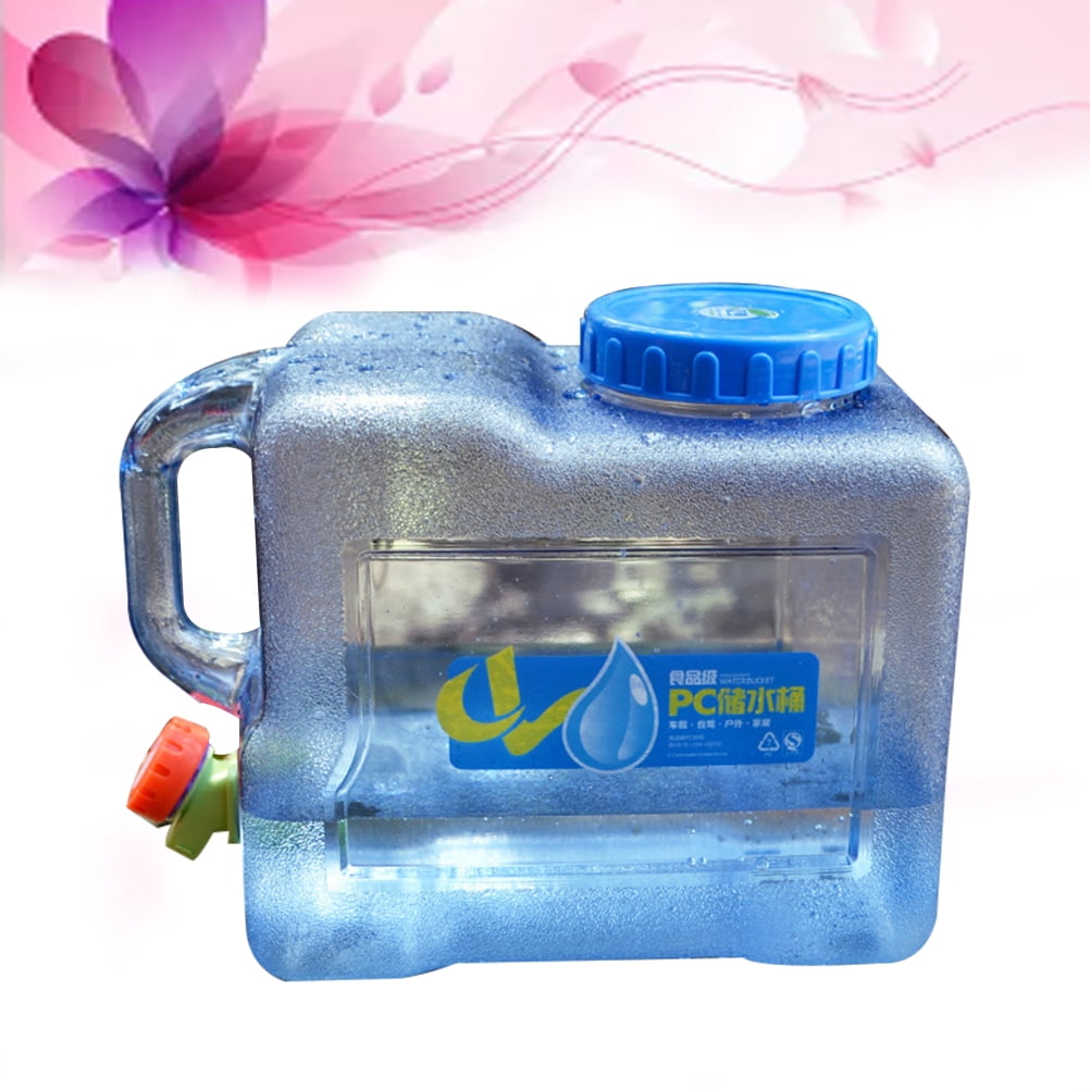 HOMEMAXS Blue PVC Water Container with On/Off Tap and Handles for ...