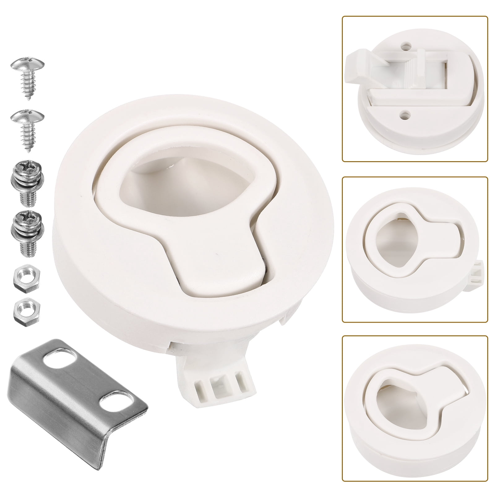 HOMEMAXS Boat Latch Marine Boat Slam Latch Cabinet Pull Round Slam ...