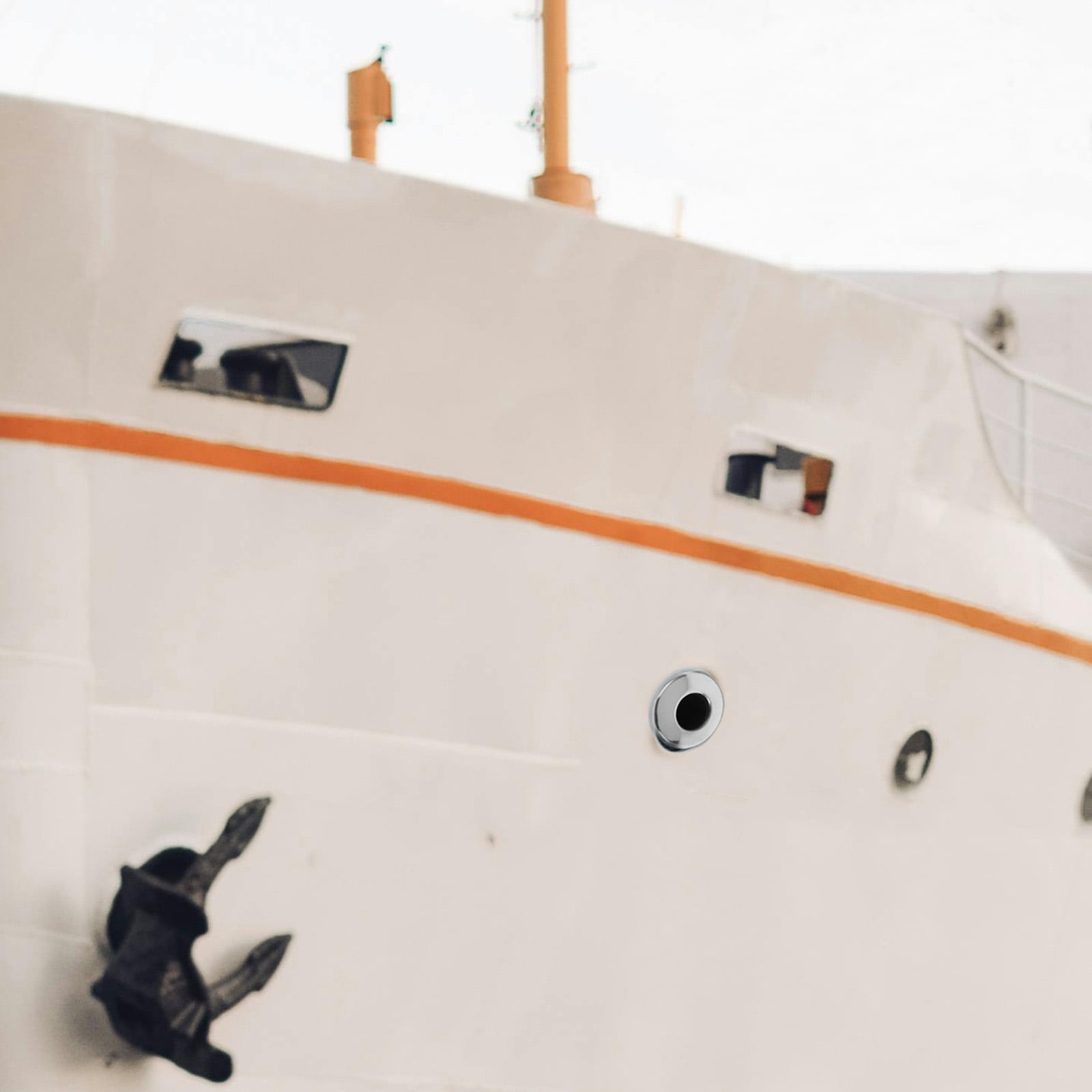 HOMEMAXS Boat Scupper Drain Valve Thru-Hull Connector For Marine ...