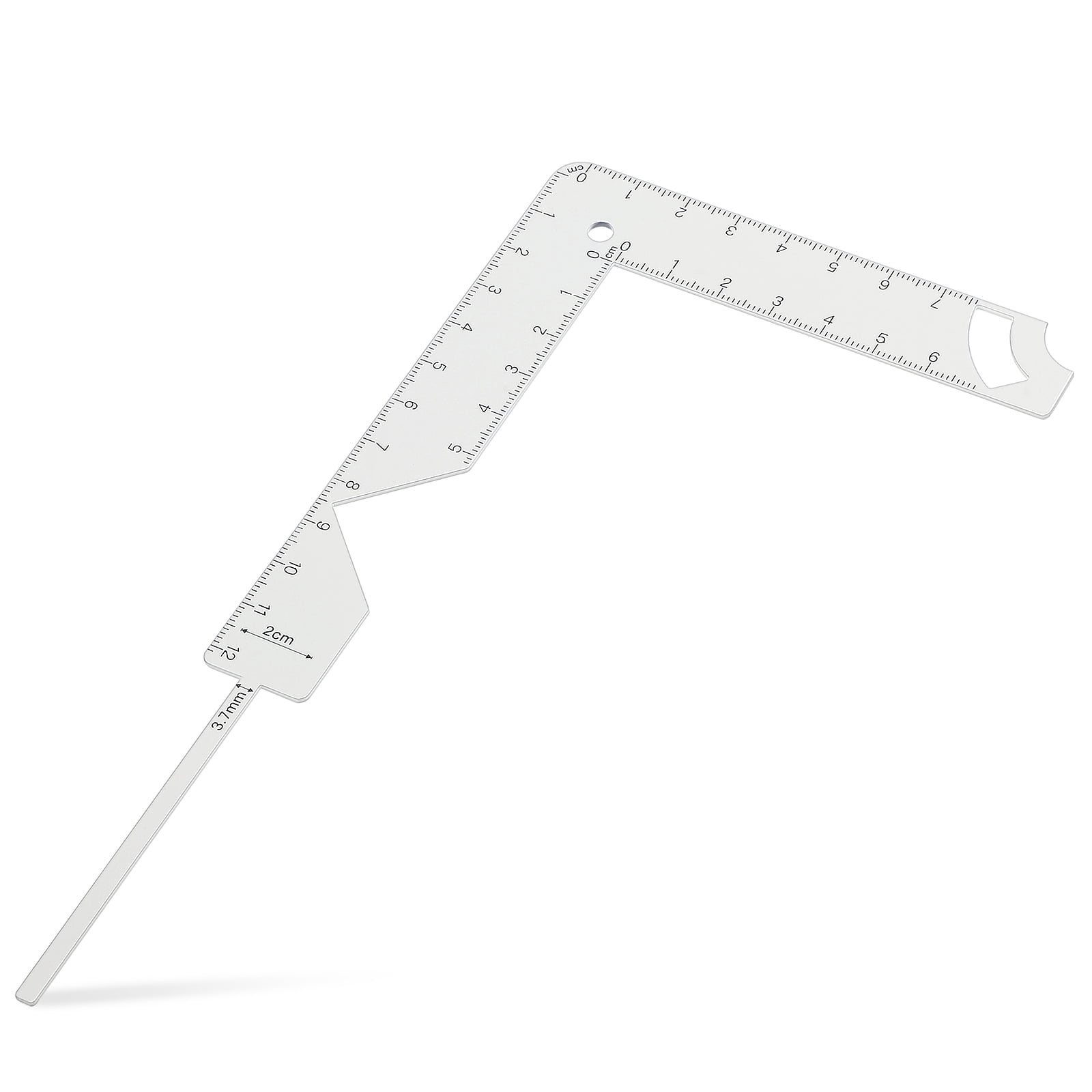 HOMEMAXS Book Cover Guide Bookbinding Positioning Ruler Metal Book ...