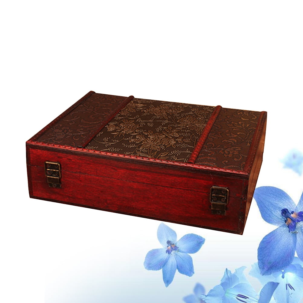 Books Container Wooden Storage Box Orderly Storage Box Practical ...