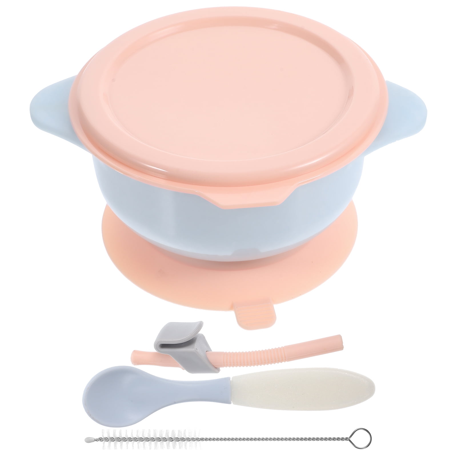Bowl Set with Lid and Suction Cup for Toddler Food Bowl with Spoon ...