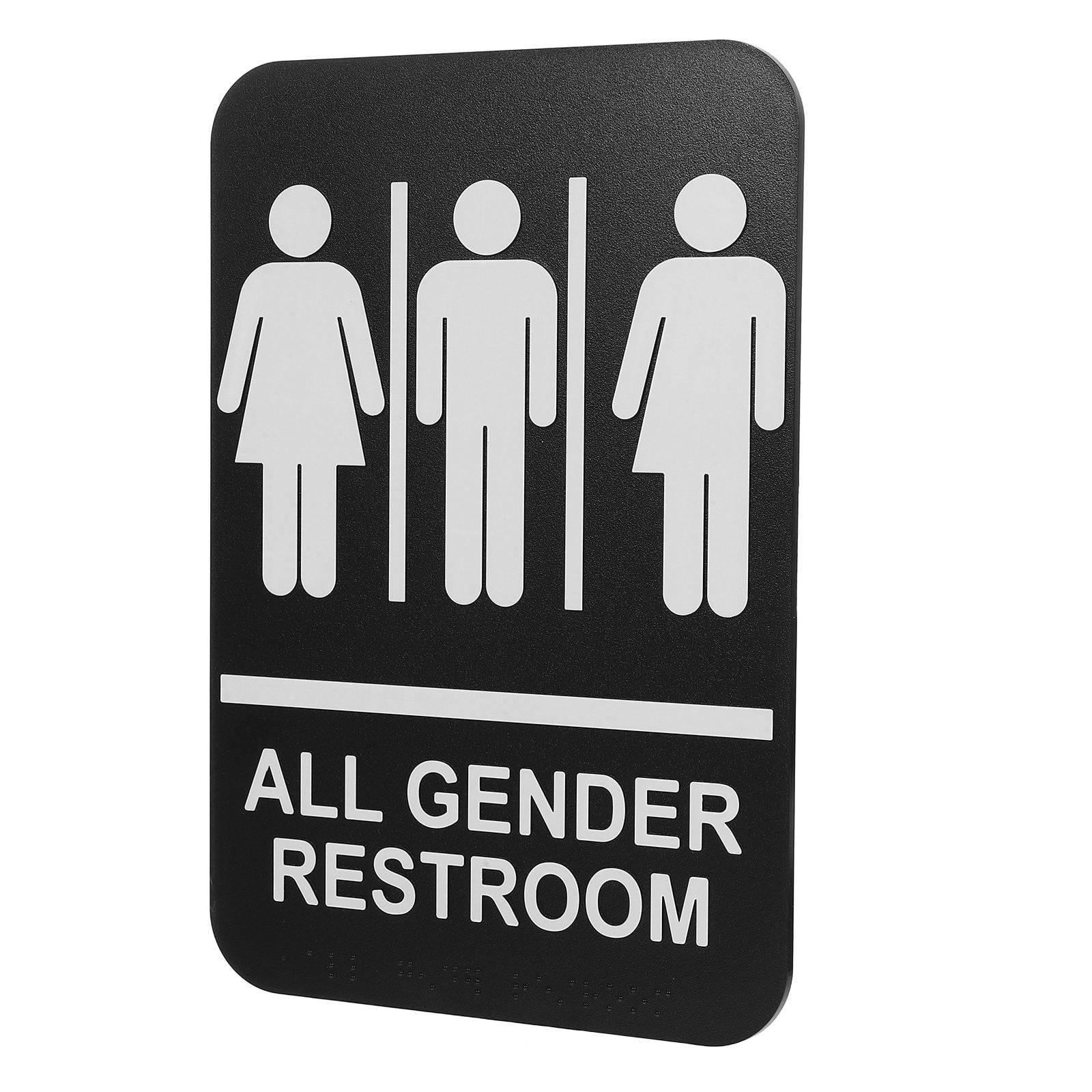 HOMEMAXS Braille Restroom Sign for Business Self Adhesive ABS Multi ...