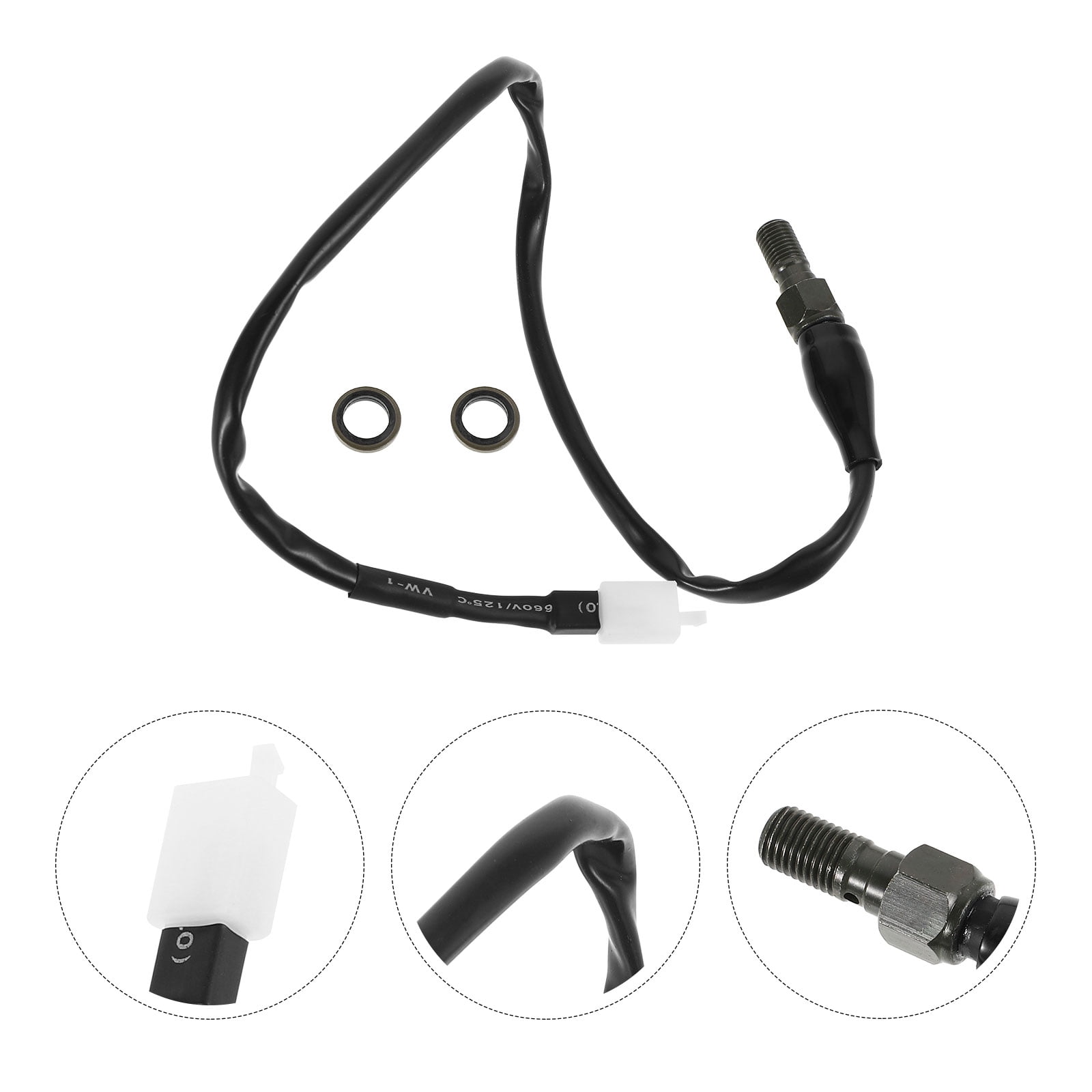 HOMEMAXS Brake Line Pressure Switch Motorcycle Hydraulic Brake Light ...