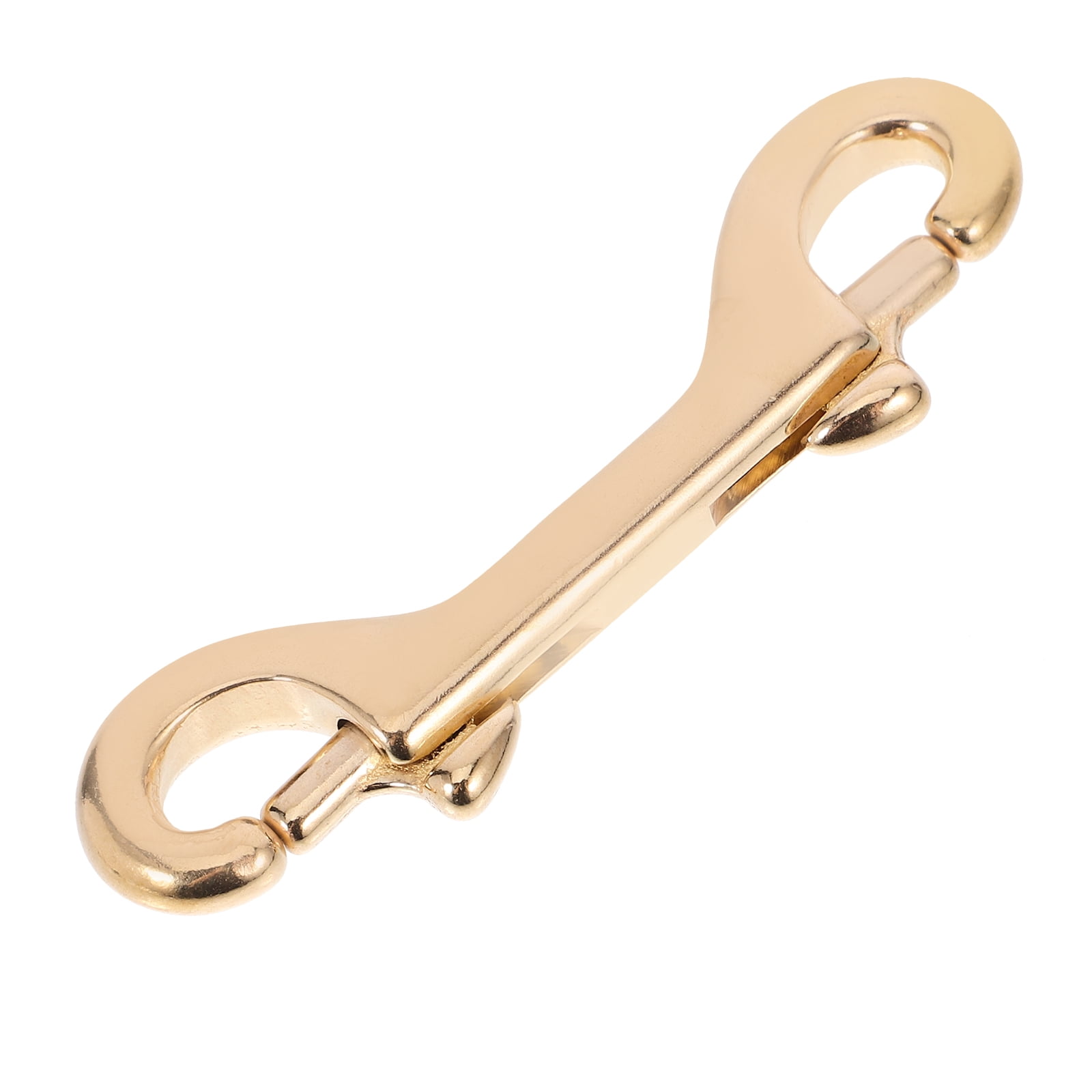 HOMEMAXS Brass Bag Lobster Clasp Reel Double Ended Key Clip Bolt Golden ...