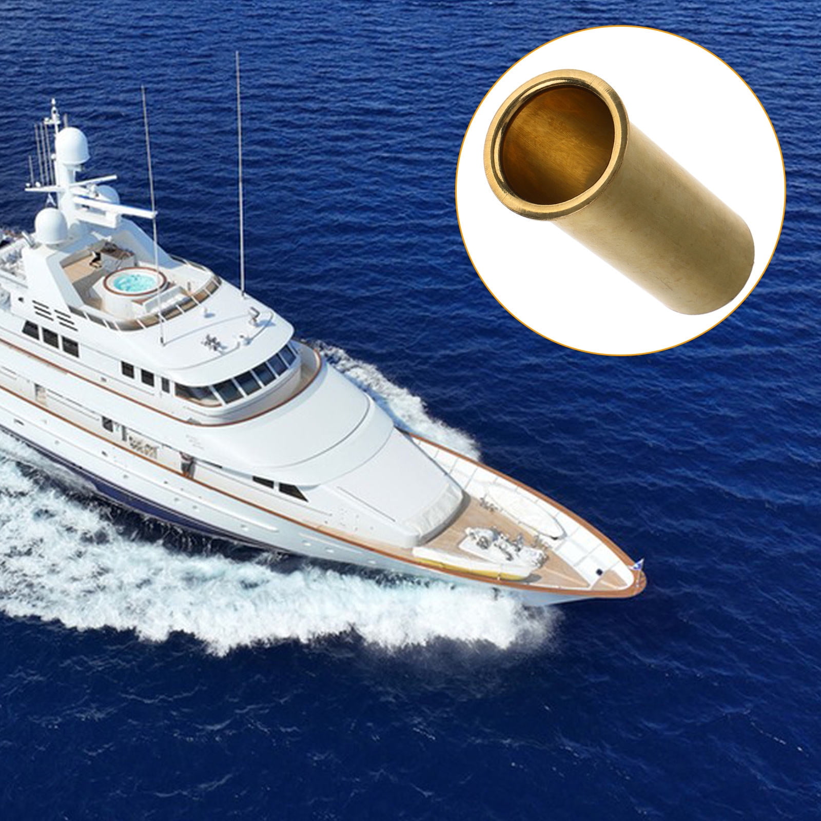 HOMEMAXS Brass Drain Pipe For Yacht And Boat Oil And Water Drainage ...