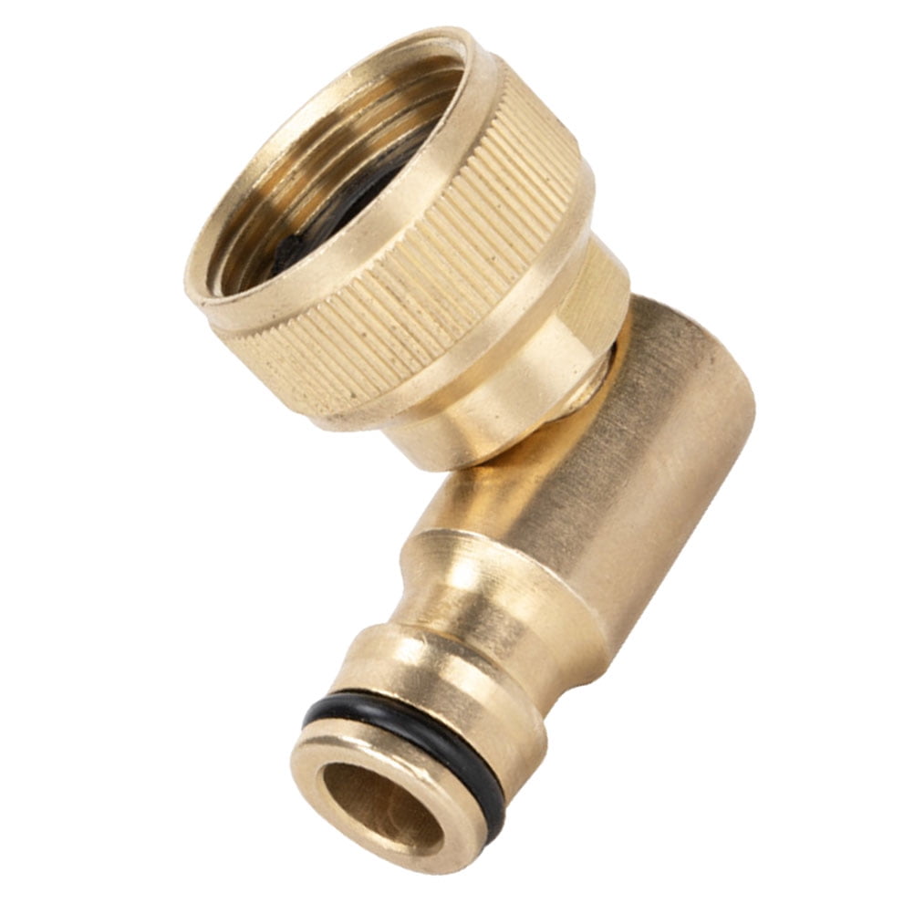 HOMEMAXS Brass Garden Hose Quick Connect Fittings 90° Elbow Water Hose ...
