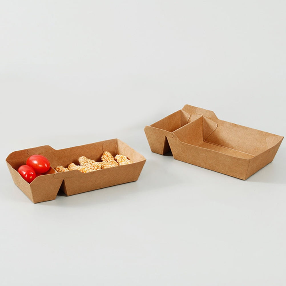 HOMEMAXS Brown Kraft Paper Snack Boxes for Party Use and Convenient ...