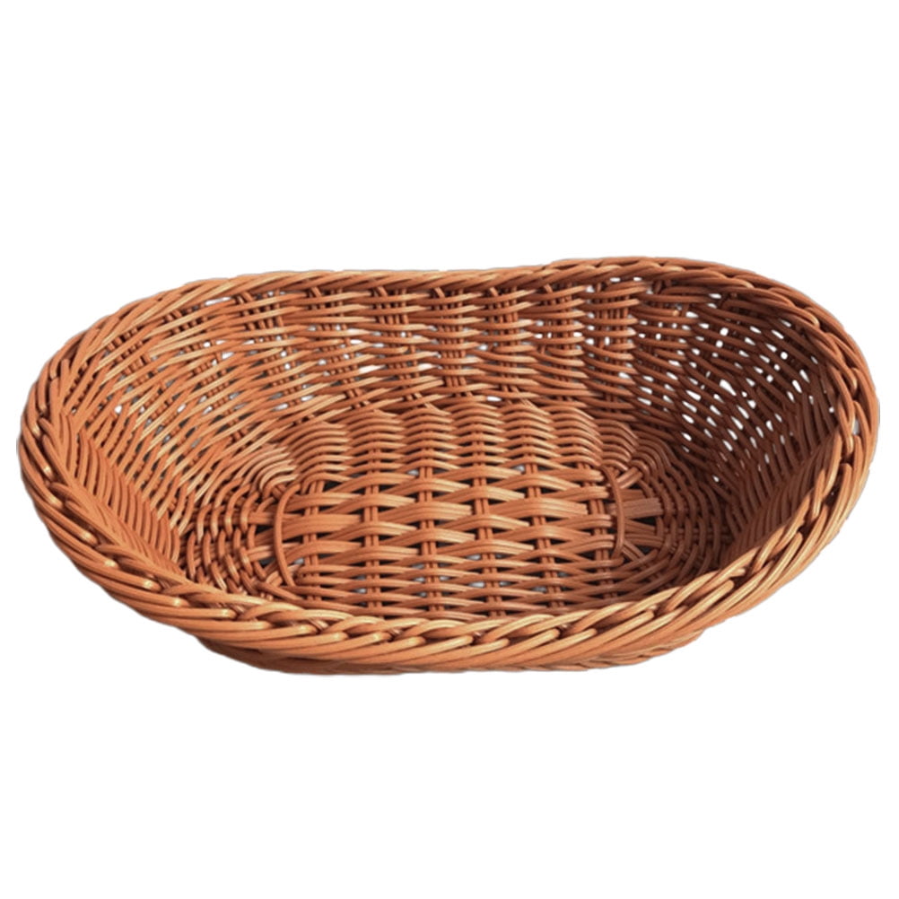 HOMEMAXS Brown Plastic Storage Basket for Home Use and Practical with ...