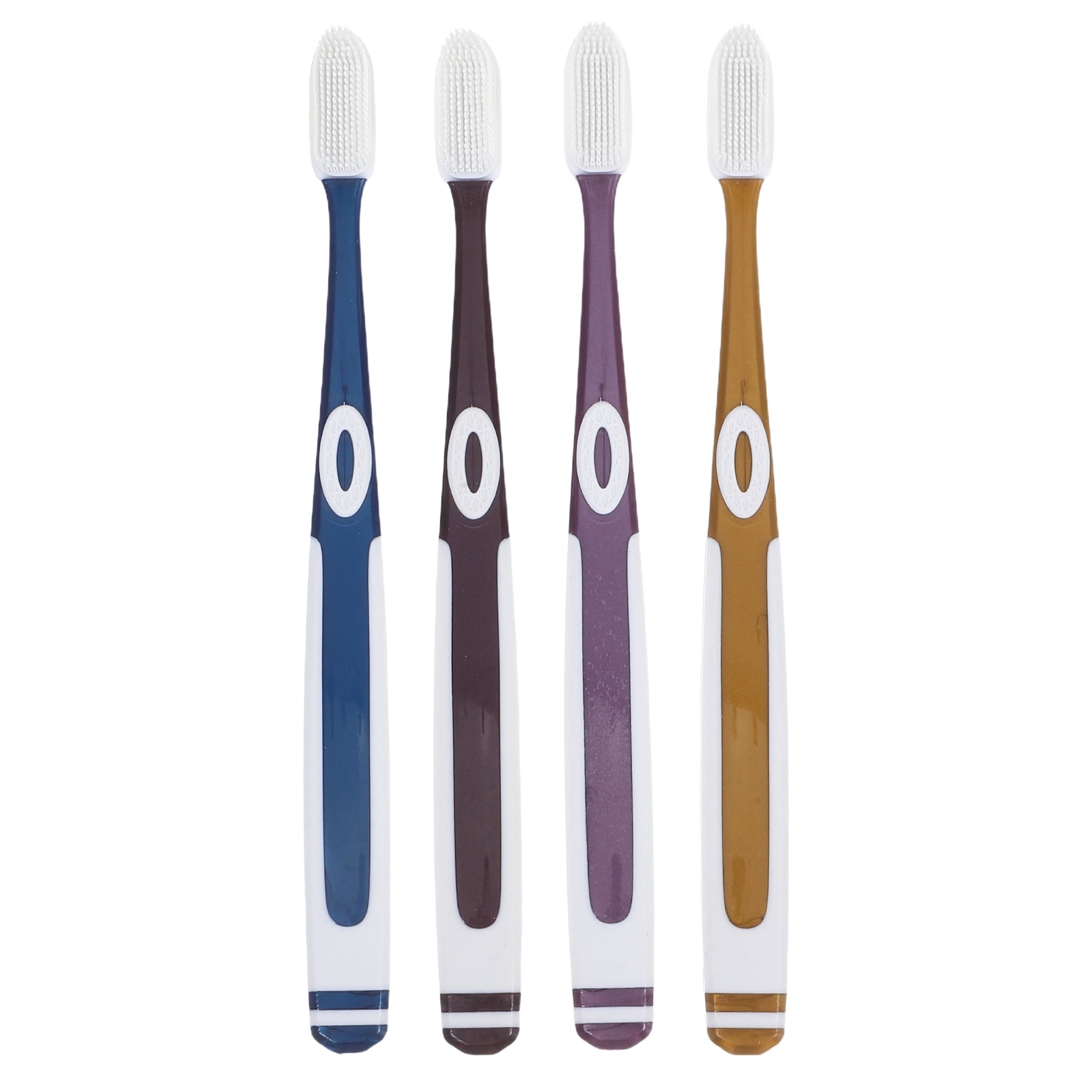 jojofuny 4Pcs Adult Toothbrushes with Soft Bristles for Plaque and ...