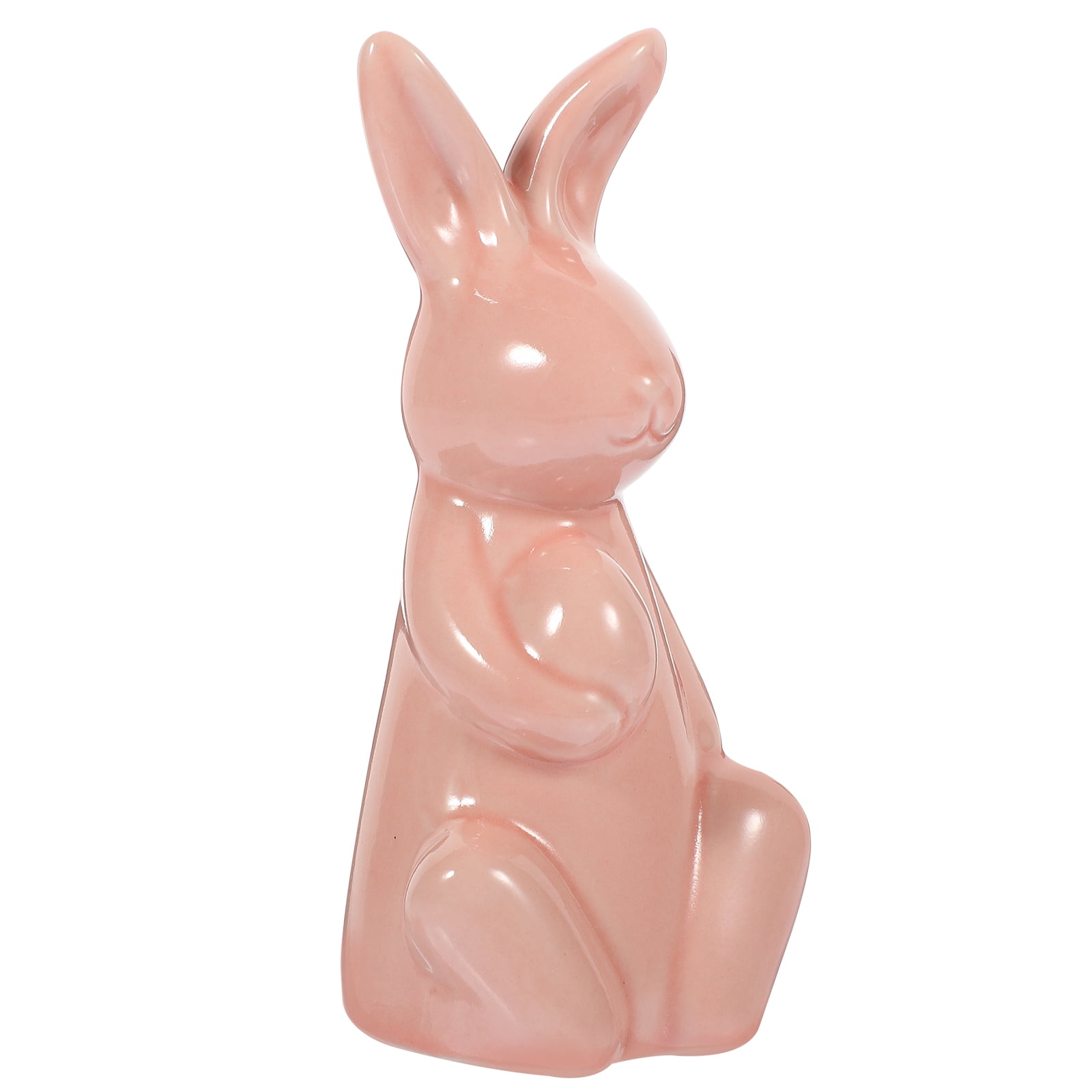 HOMEMAXS Bunny Figurine Ceramic Rabbit Statue Bunny Decoration Bunny ...