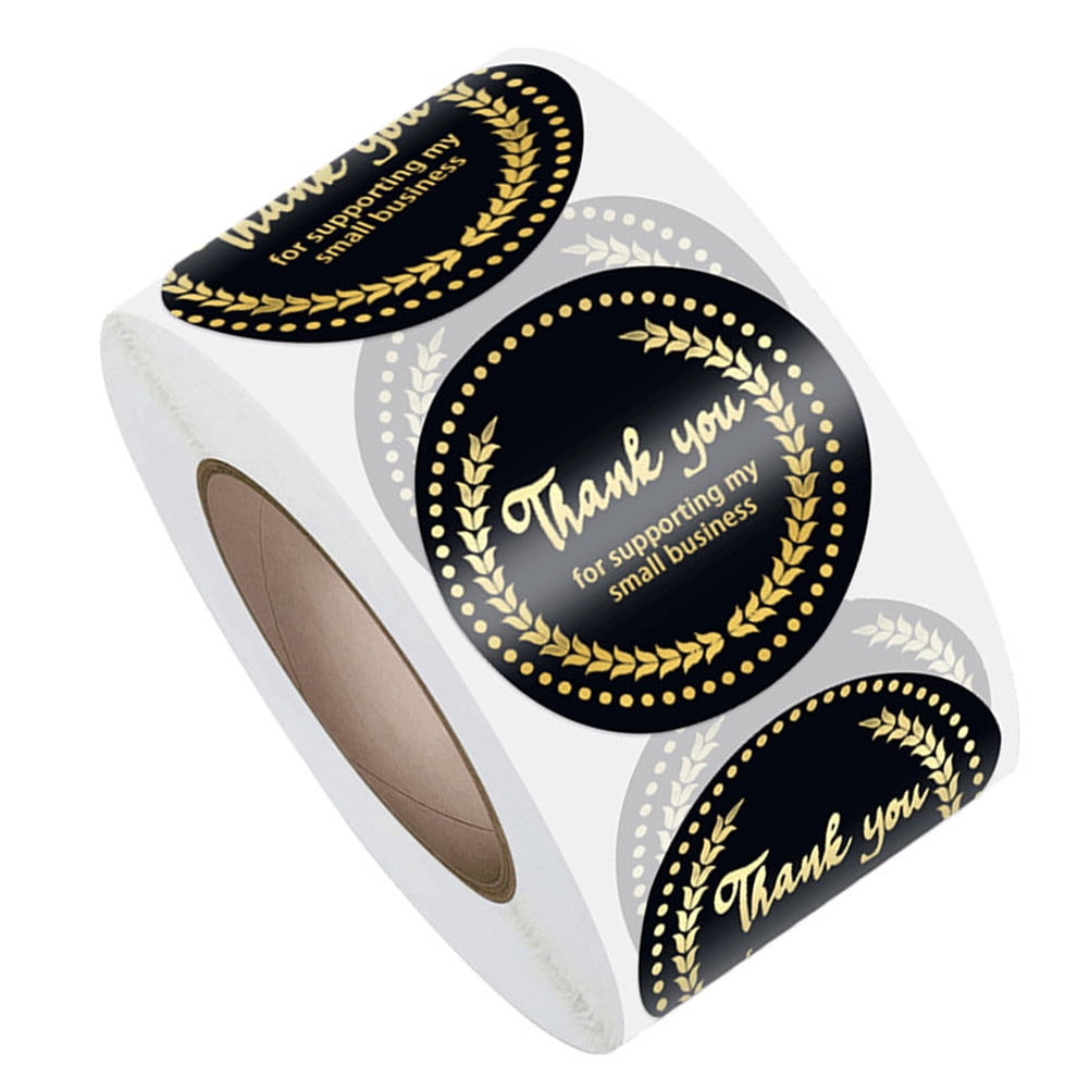 Business Stickers for Decoration Gift Bags and Boxes 500 Sheets Round ...