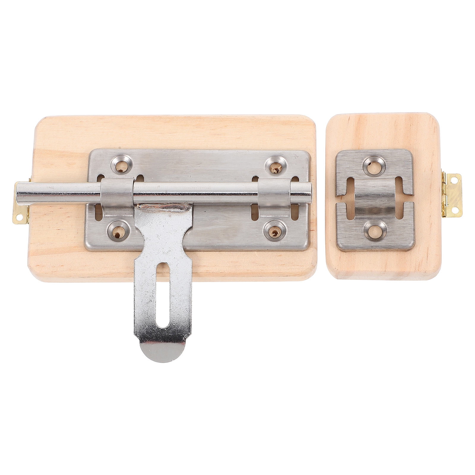 HOMEMAXS Busy Board DIY Accessory Wooden Sensory Door Bolt Lock Latch ...