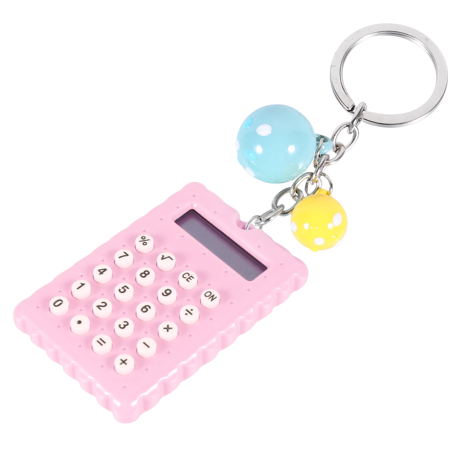 HOMEMAXS Buttons Pocket Calculator Keychain Candy Color Student ...