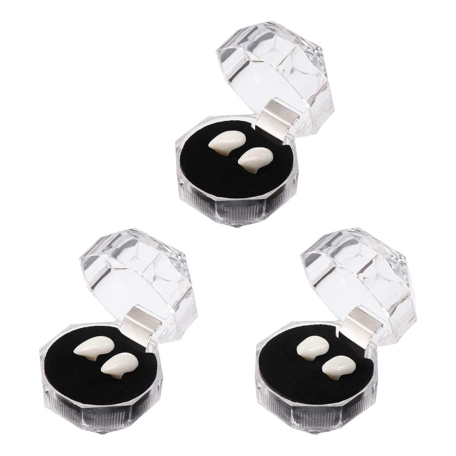 HOMEMAXS CLISPEED 3 Pairs of Custom Fangs Cosplay Teeth Dentures ...