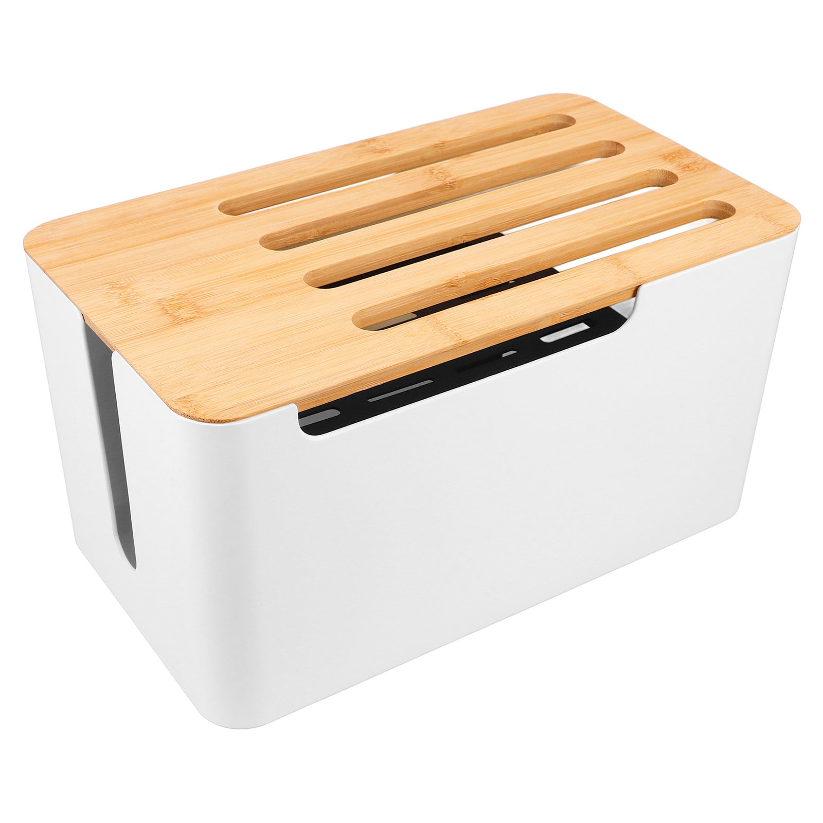 Minkissy Prevent Wire Entanglement Protect Socket Storage Holder White ...