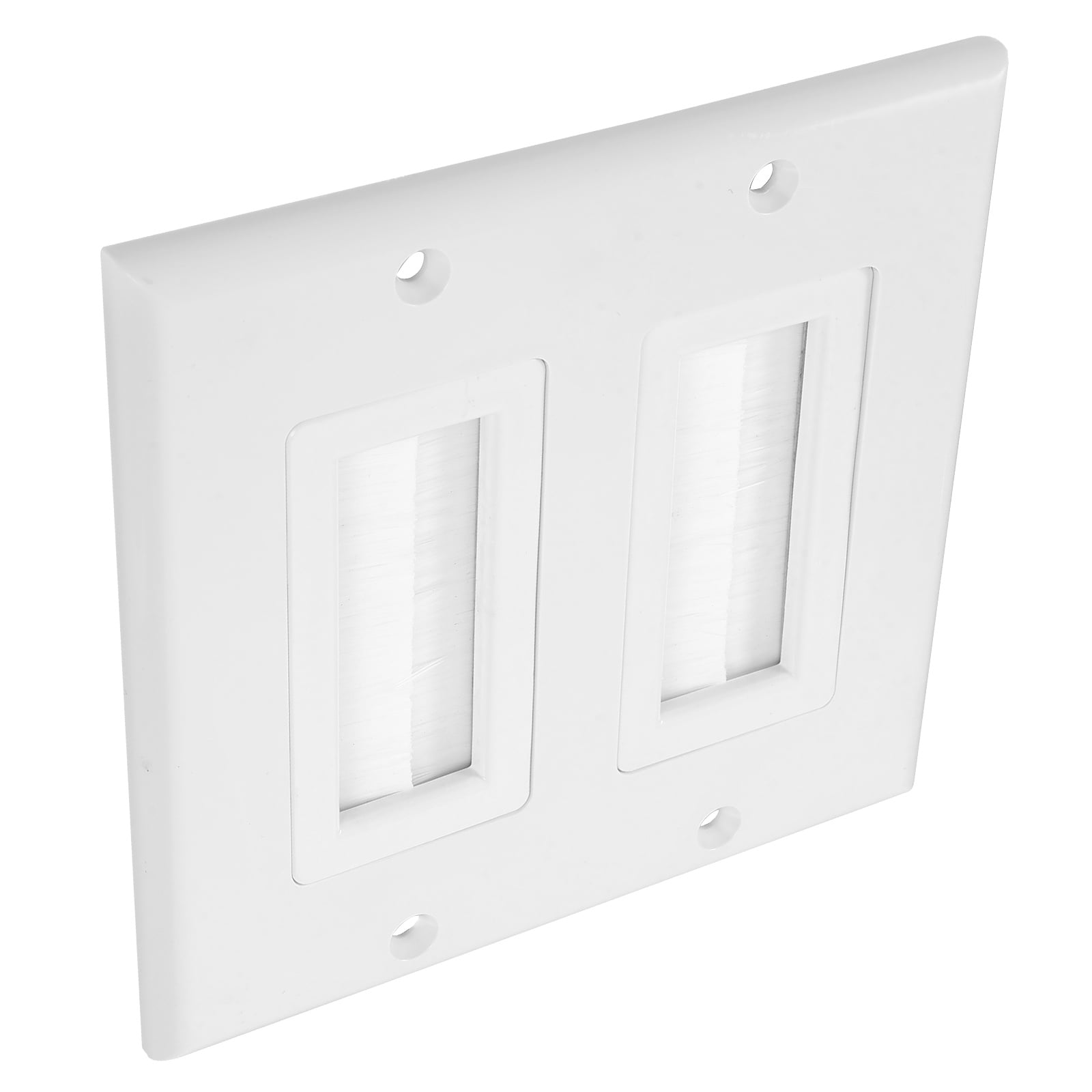 HOMEMAXS Cable Outlet Cover Plate Pass Through Wall Plate Cord Hider ...