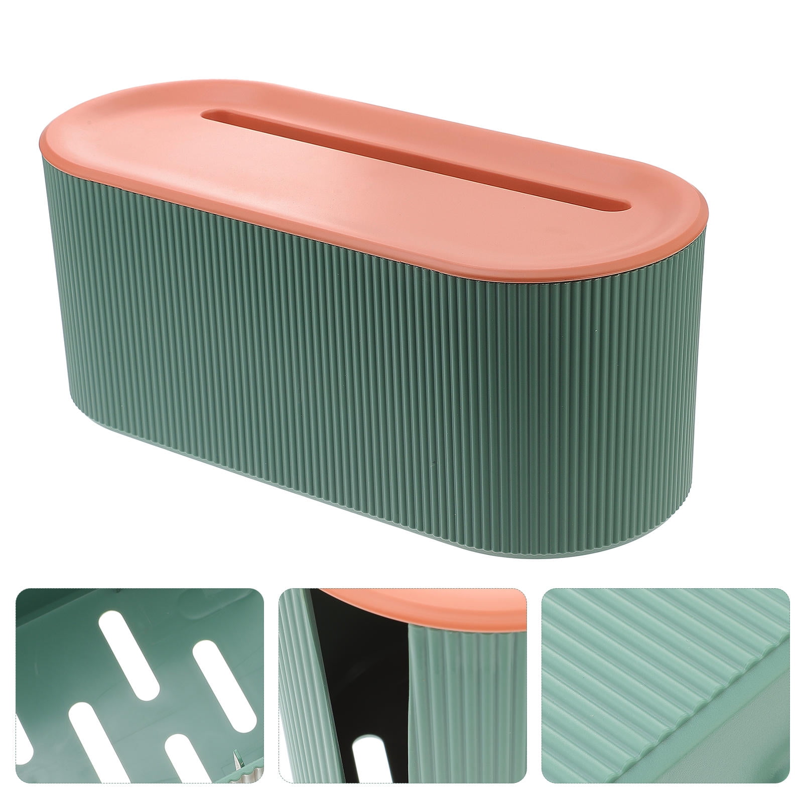 HOMEMAXS Cable Wire Case Anti-electric Socket Multiple Storage Green ...