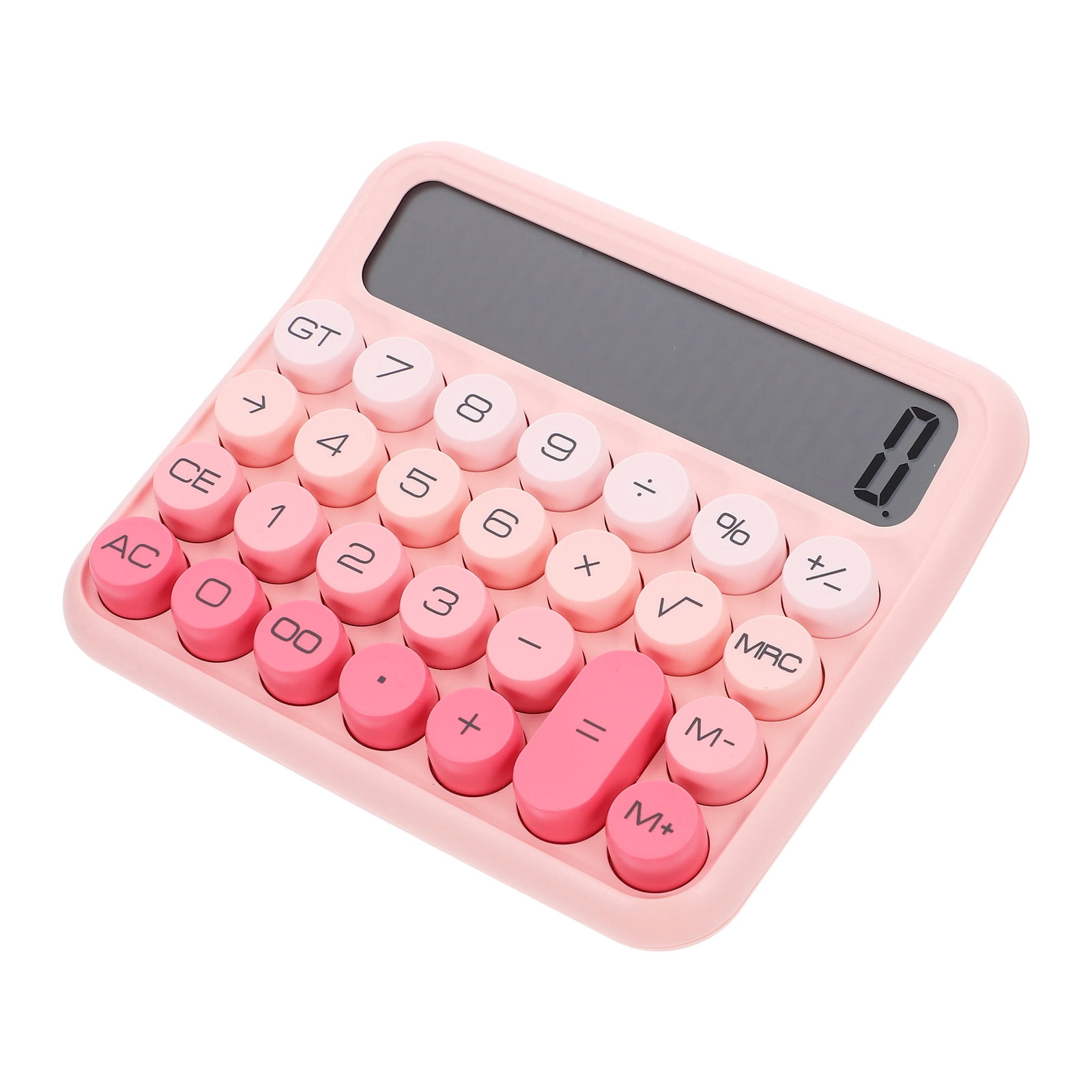 Pink Calculator with Mechanical Switch for Calculating Portable and ABS ...