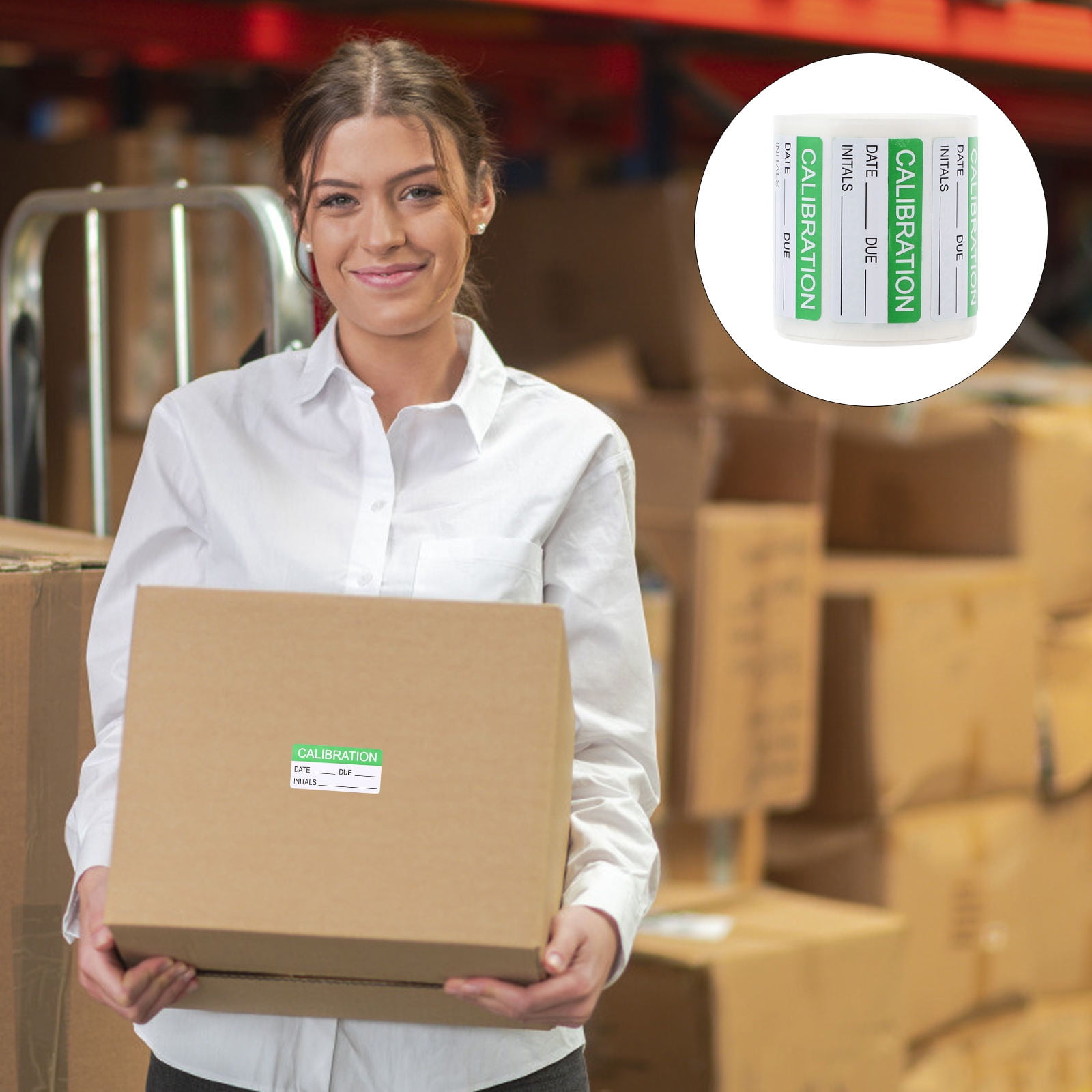HOMEMAXS Calibration Stickers for DIY Selfadhesive Green Paper Labels ...