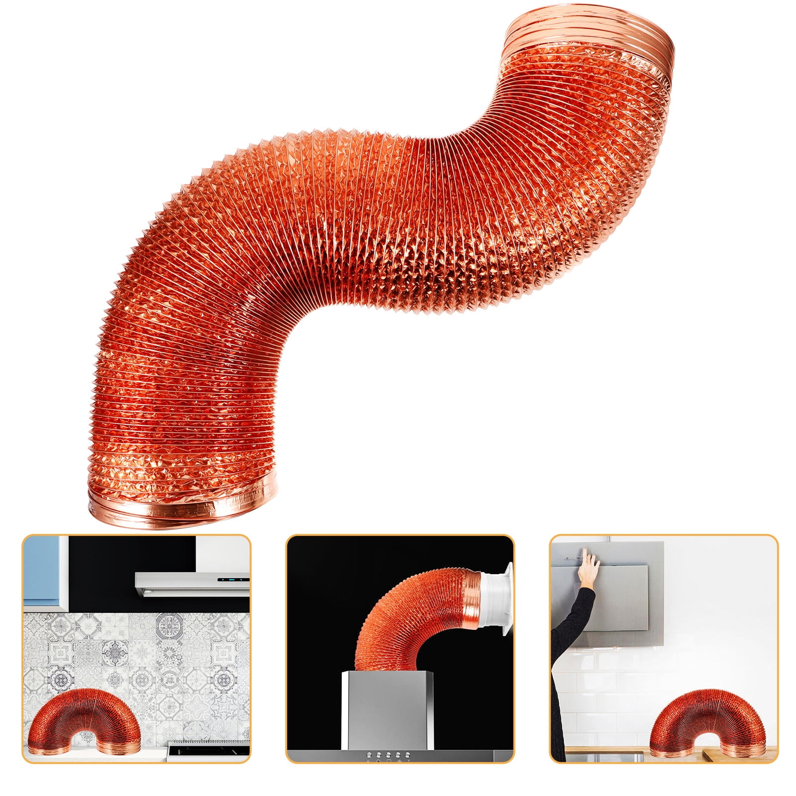 VERDANVERSE Dryer Vent Hose Aluminum Foil Flexible Ducting for Air ...