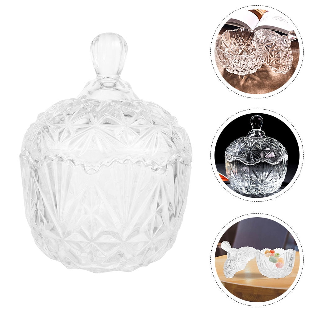 HOMEMAXS Candy Bowl Decorative Canisters Jars with Lids Candies Storage ...