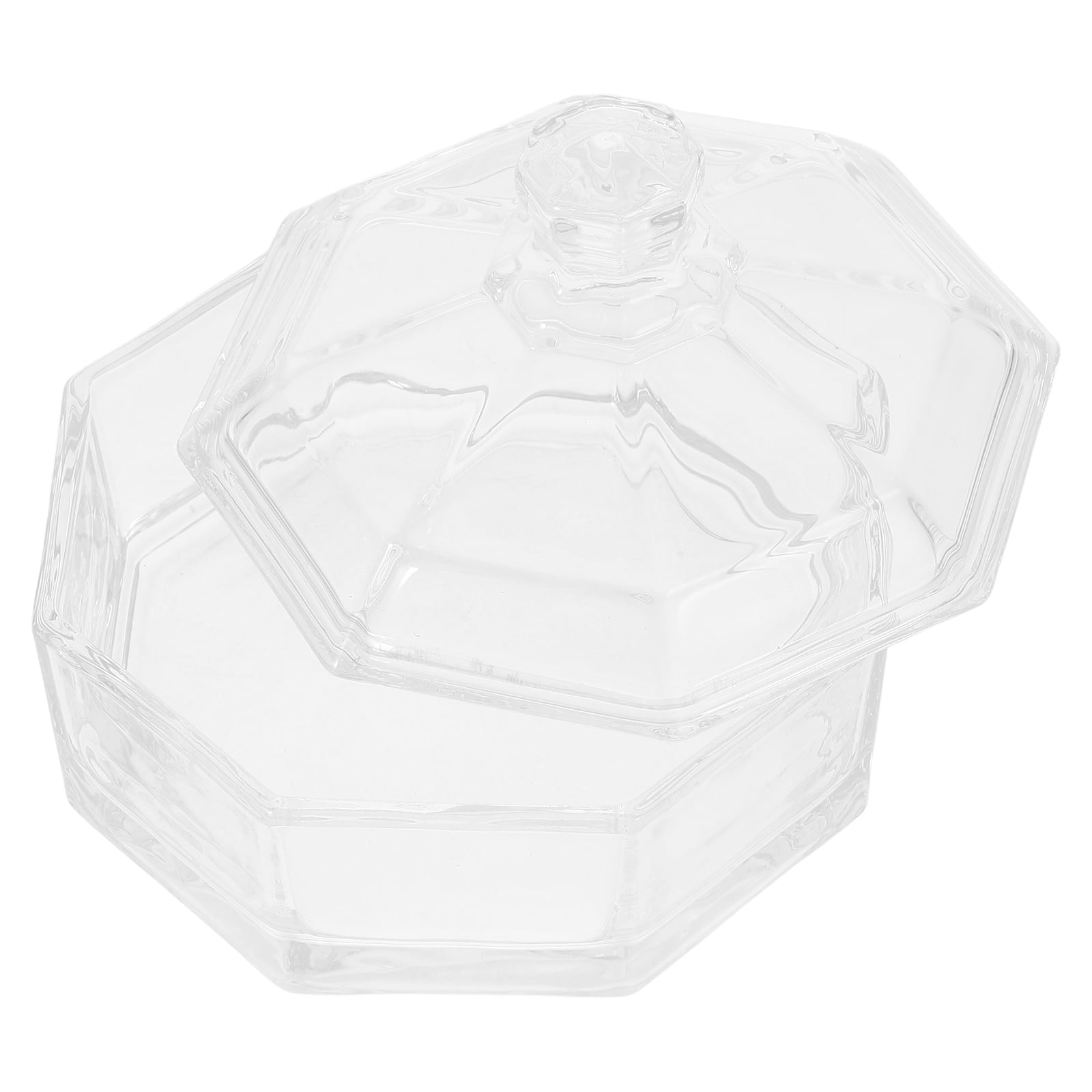 HOMEMAXS Candy Dishes Glass Candy Box with Lid Decorative Covered Food ...