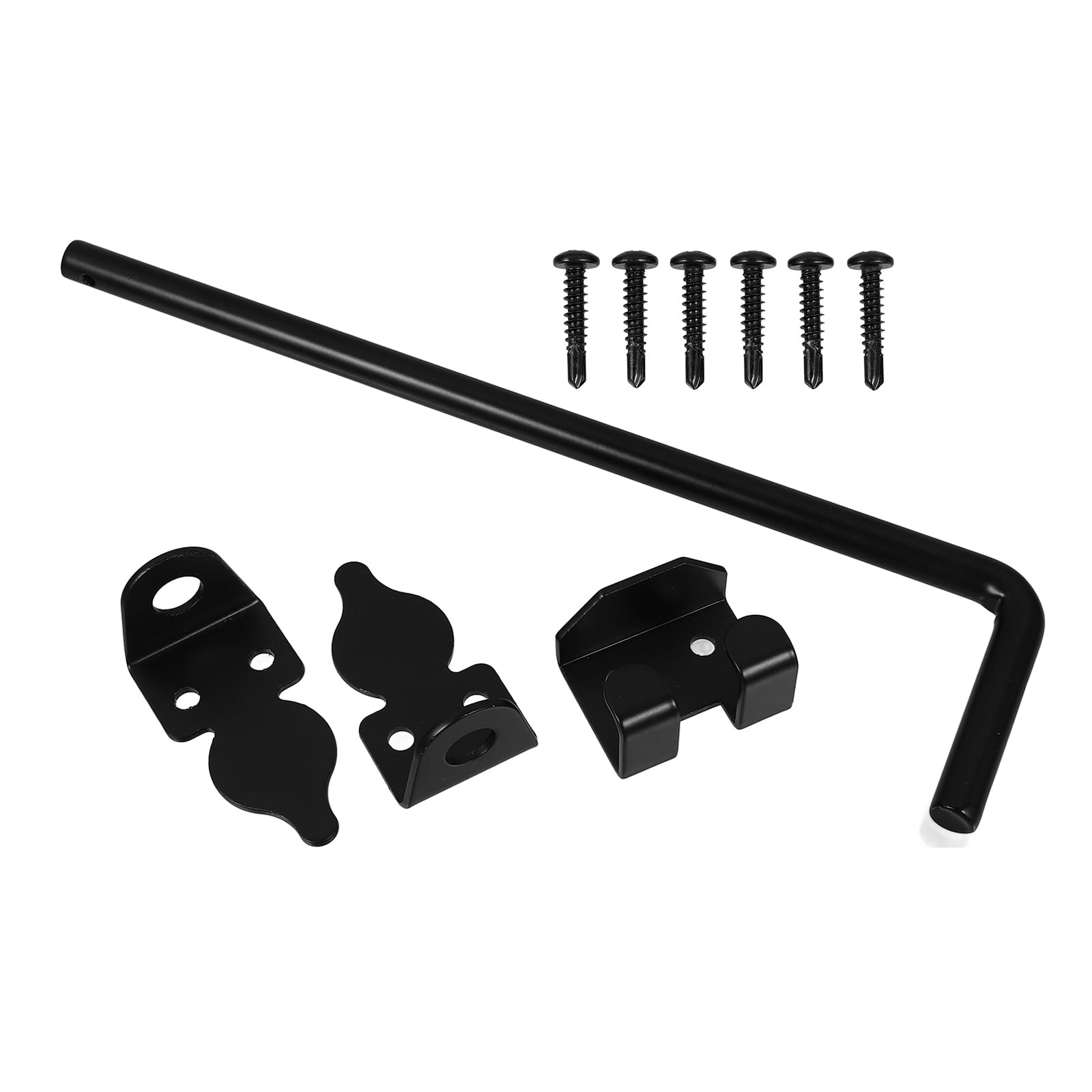 HOMEMAXS Cane Bolt Heavy Duty Gate Drop Rod Ground Latch Gate Stopper ...