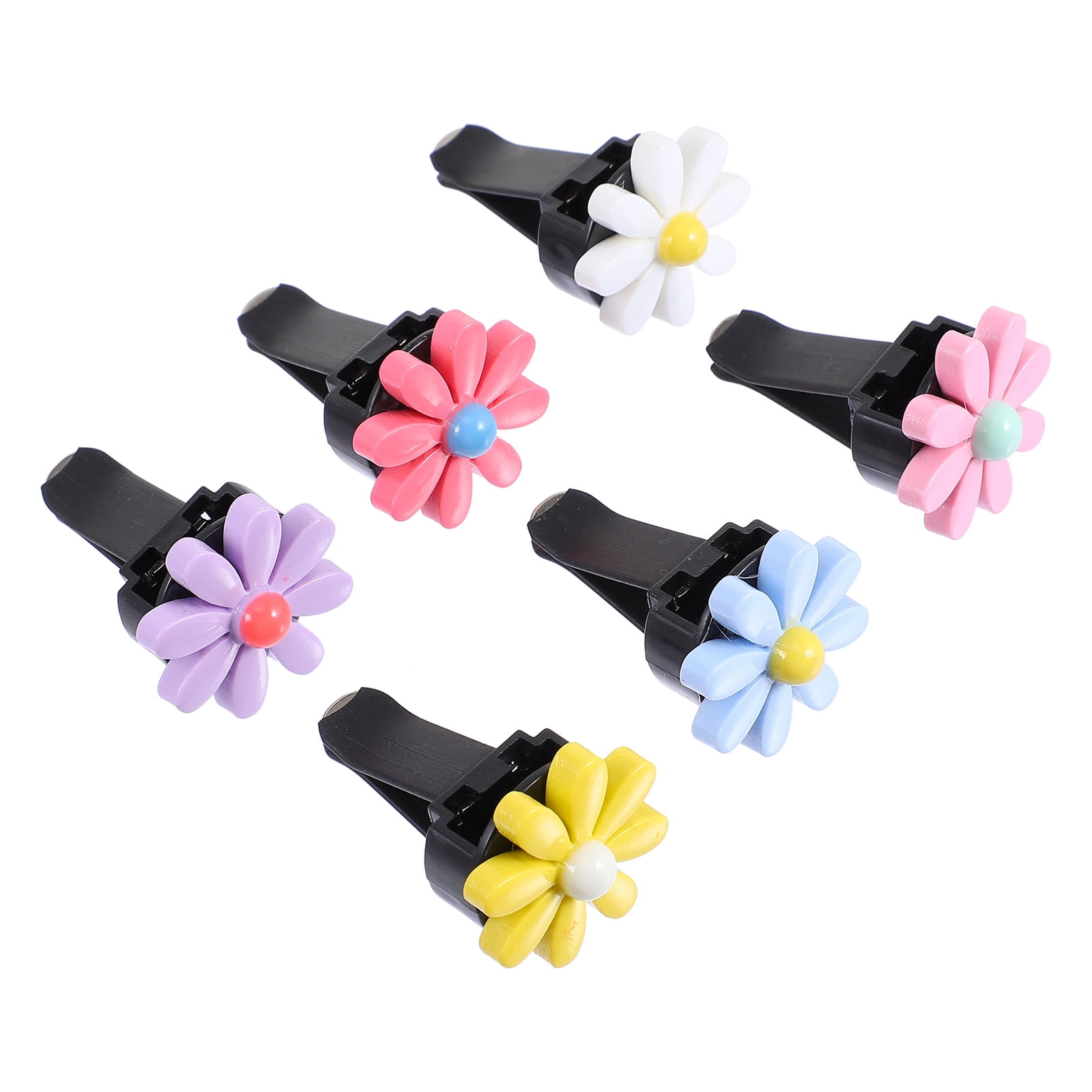 HOMEMAXS Car Aroma Diffuser with Beautiful Daisy Design for Air Vent Resin Material Assorted ...