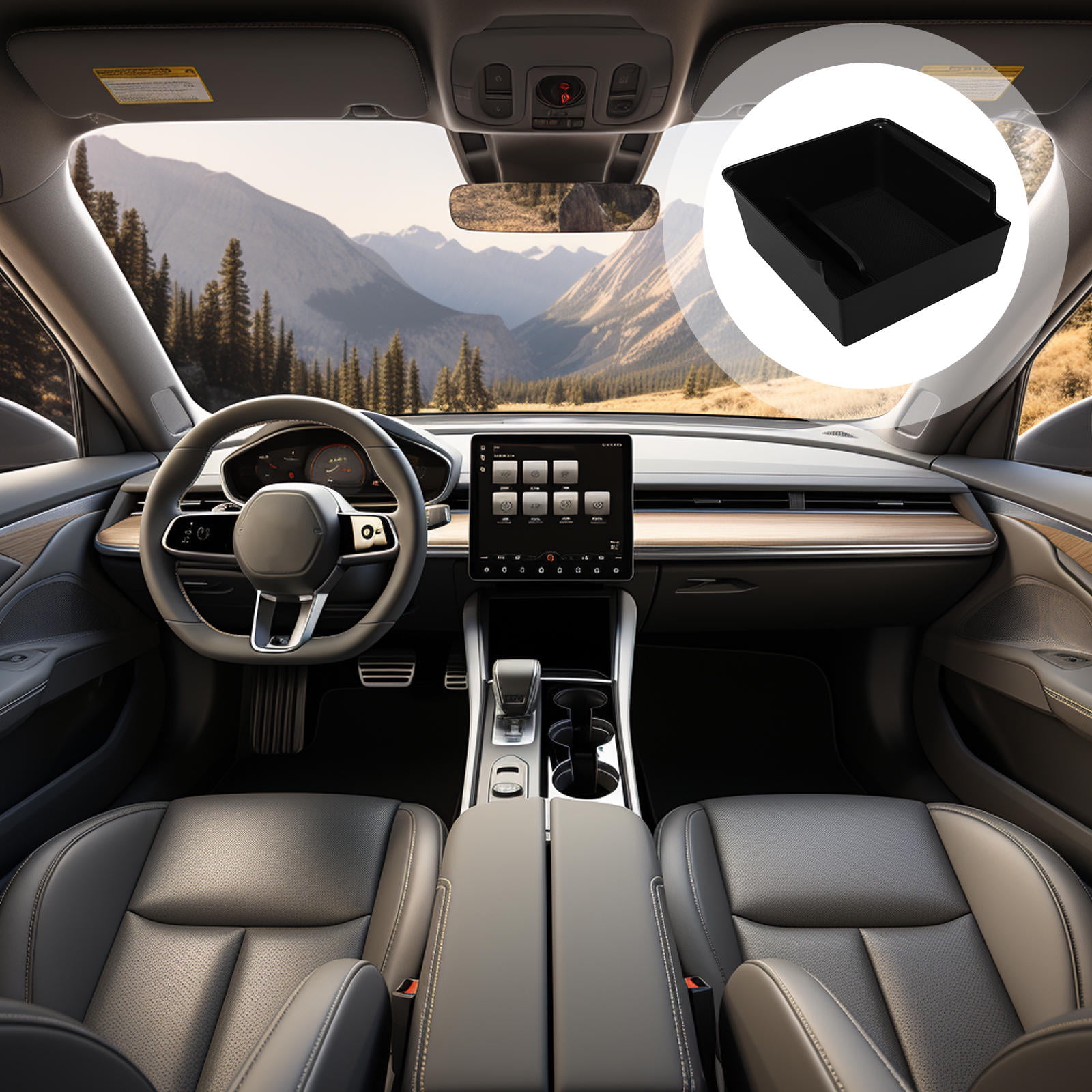 HOMEMAXS Car Center Console Organizer Vehicle Dashboard Storage ...