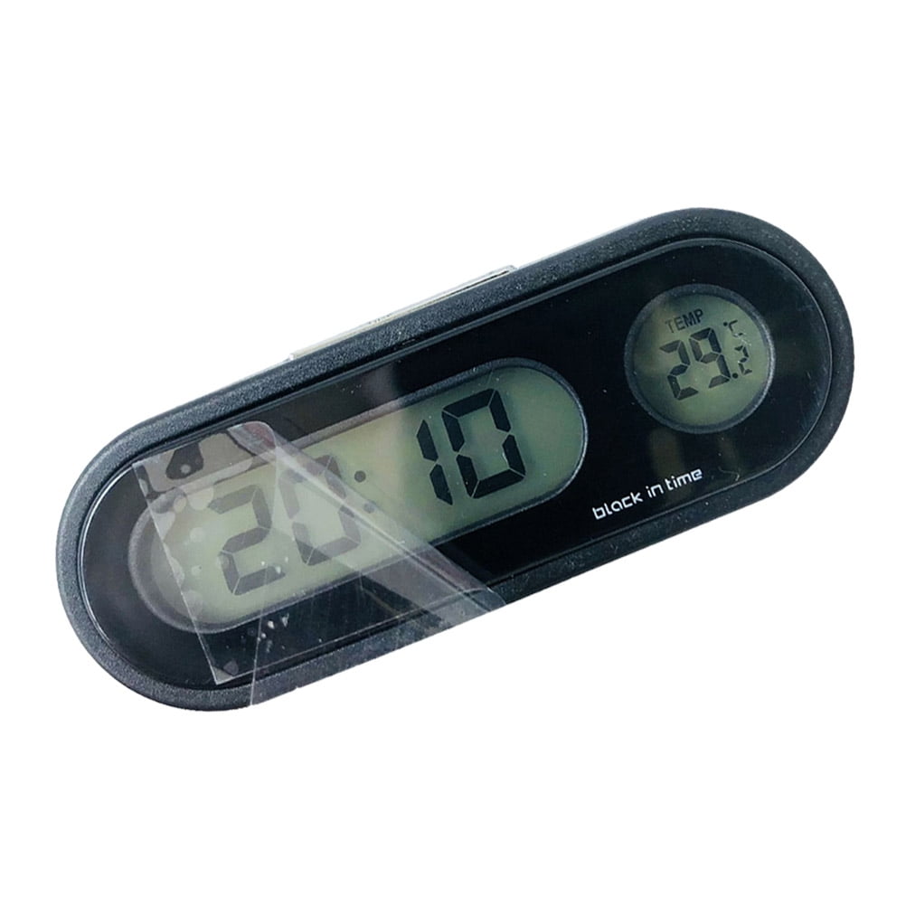 HOMEMAXS Car Electronic Clock Thermometer Self-adhesive Back Light LED ...
