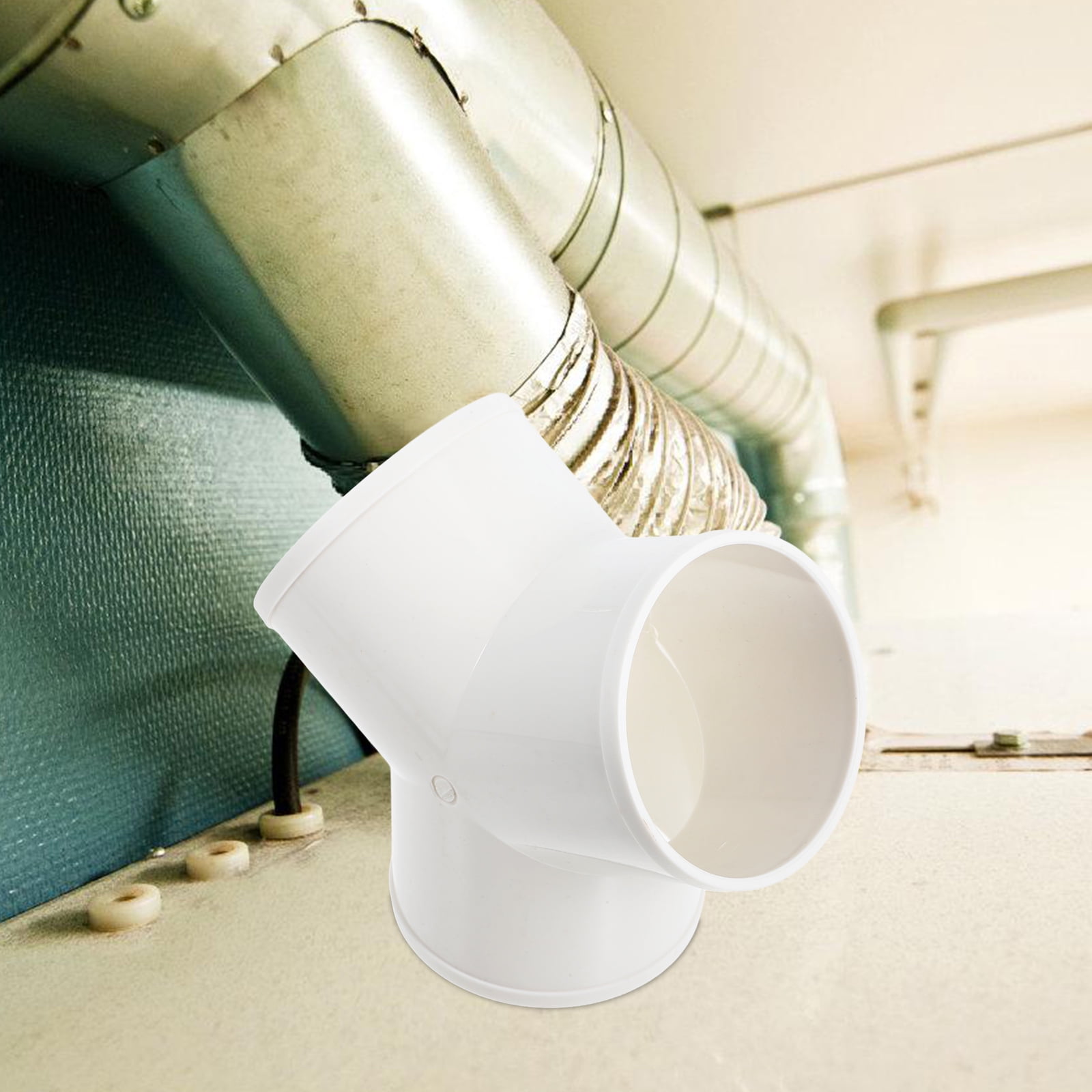 HOMEMAXS Car Heater Ducting Pipe Air Conditioner Vent Deflector White ...