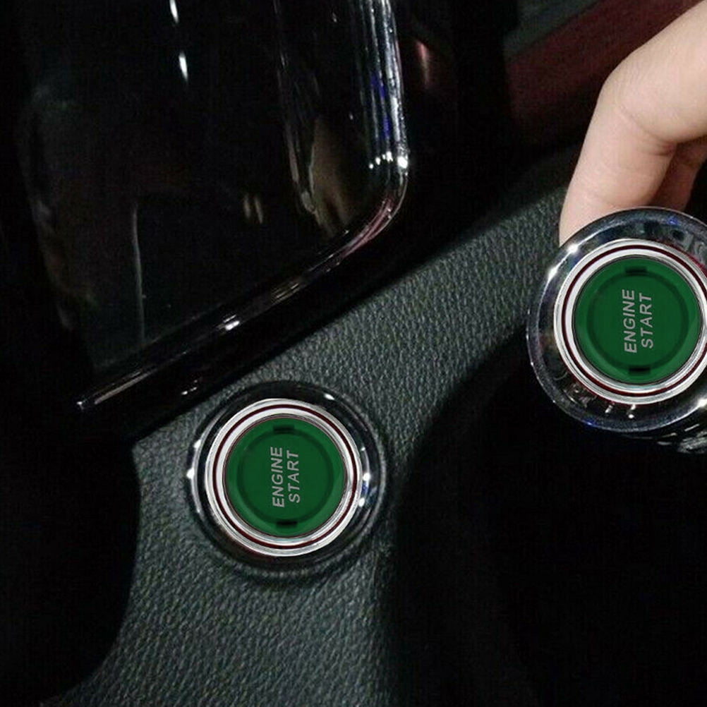 HOMEMAXS Car Starter Ignition Start Engine Button 4.6X3.3cm Green ...