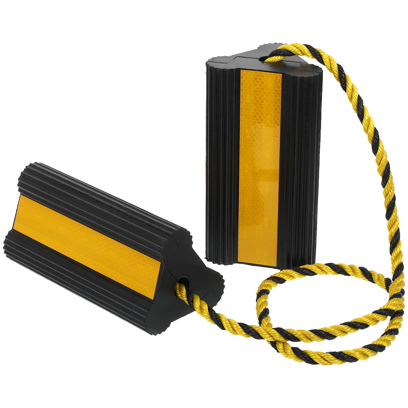 HOMEMAXS Car Wheel Chocks Trailer Blocks Wheel Chocks Rubber Tire ...