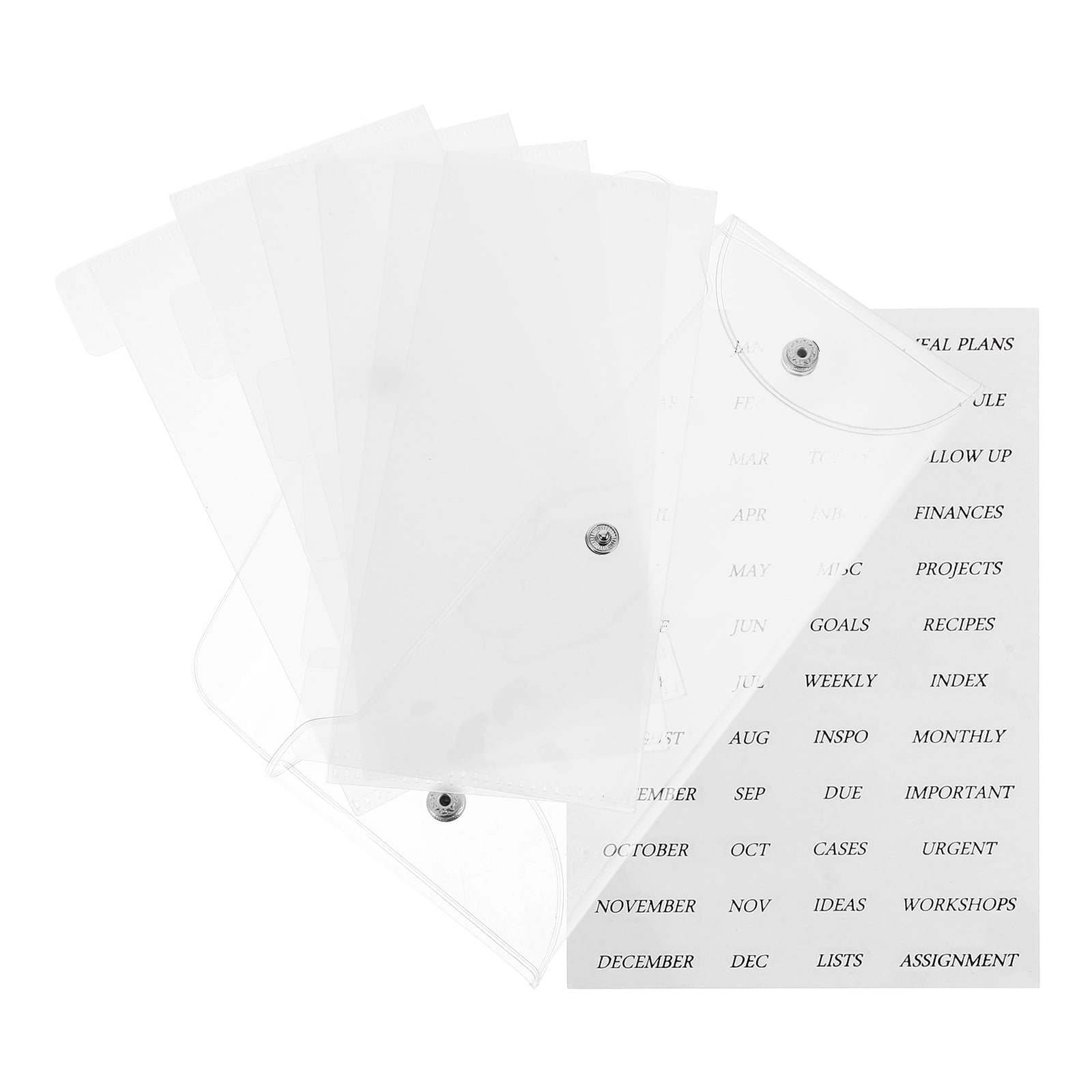 HOMEMAXS Cash Pocket for Budget Binder Dividers Bulk Small Transparent ...