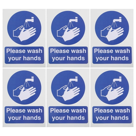 HOMEMAXS Cash Registers Organizer Hand Washing Stickers Staff - Walmart.com