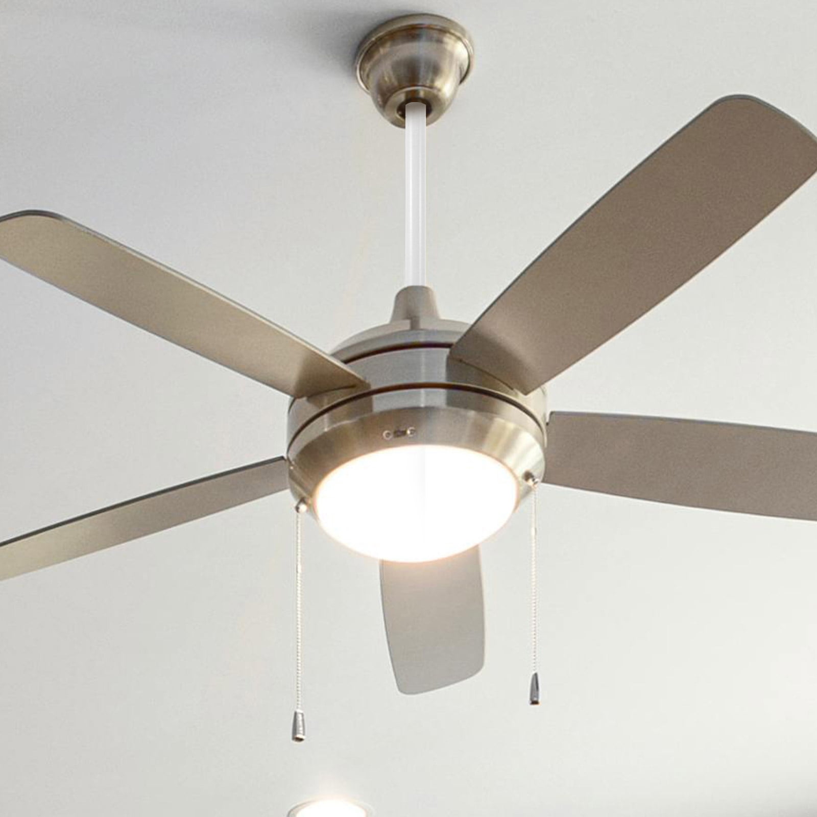 HOMEMAXS Ceiling Fan Long Downrod Extension Adjustable Light Pole White ...