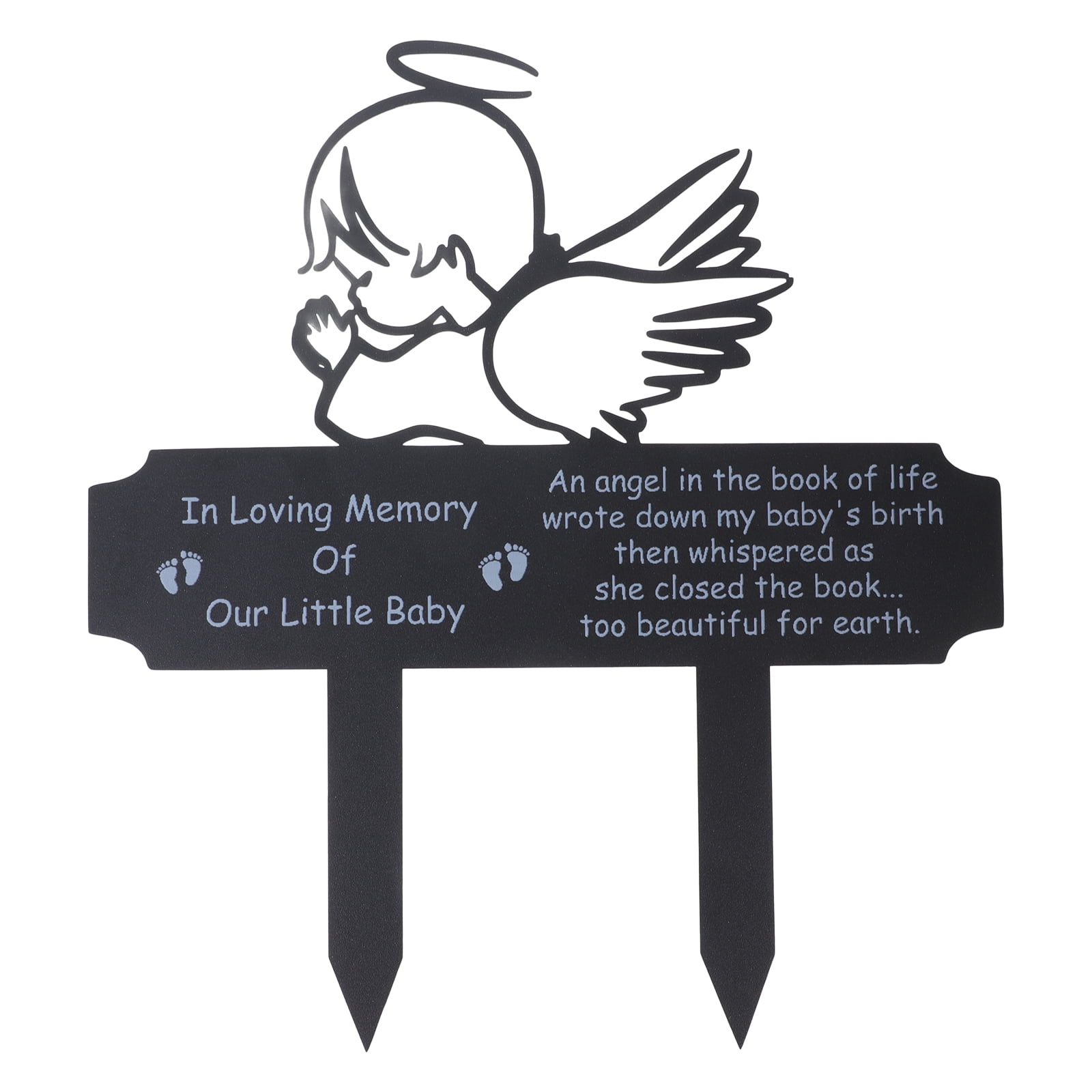 HOMEMAXS Cemetery Memorial Stake Tombstone Cemetery Marker 33.00X30 ...