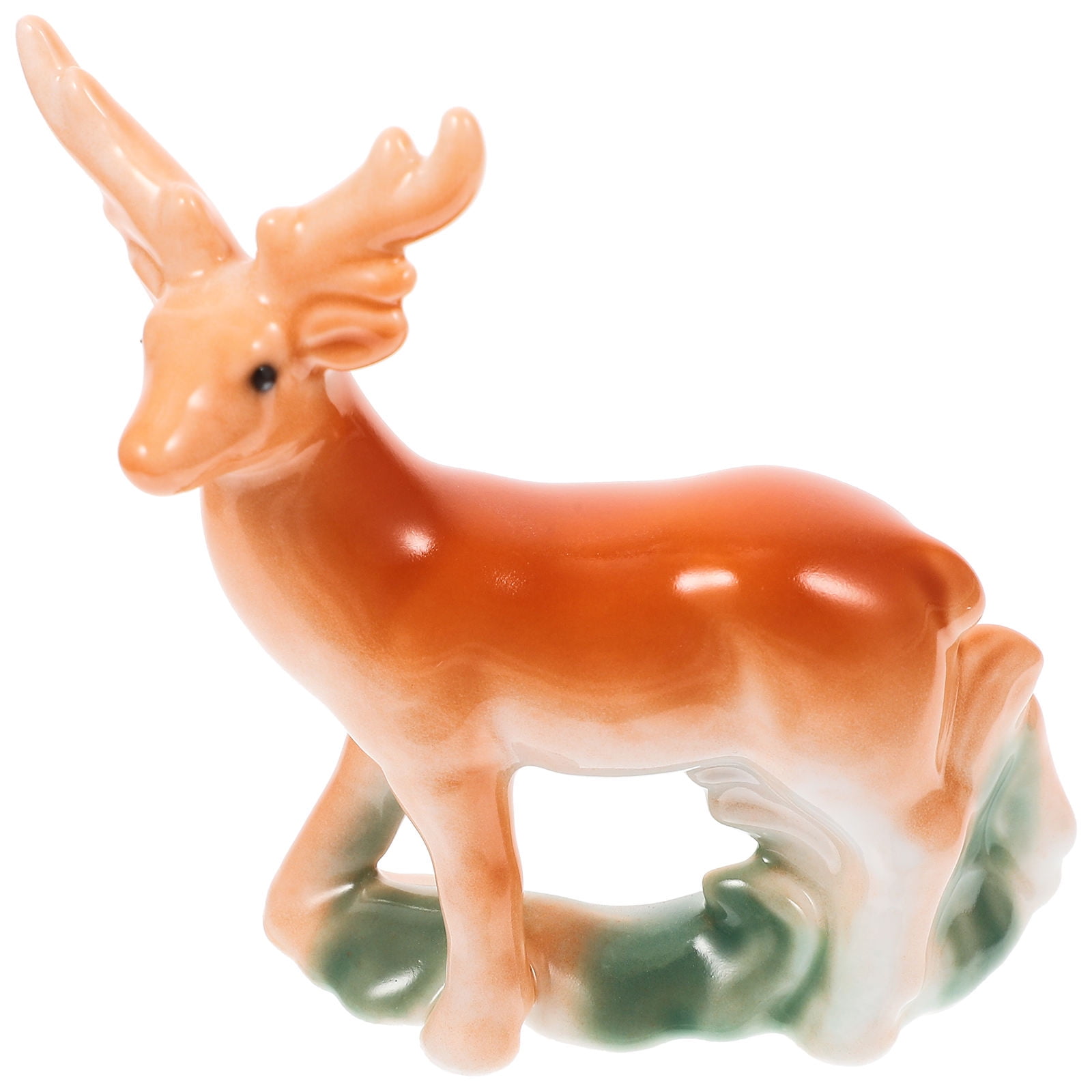 HOMEMAXS Ceramic Craft Statues Tabletop Animal Decor Animals Simple ...