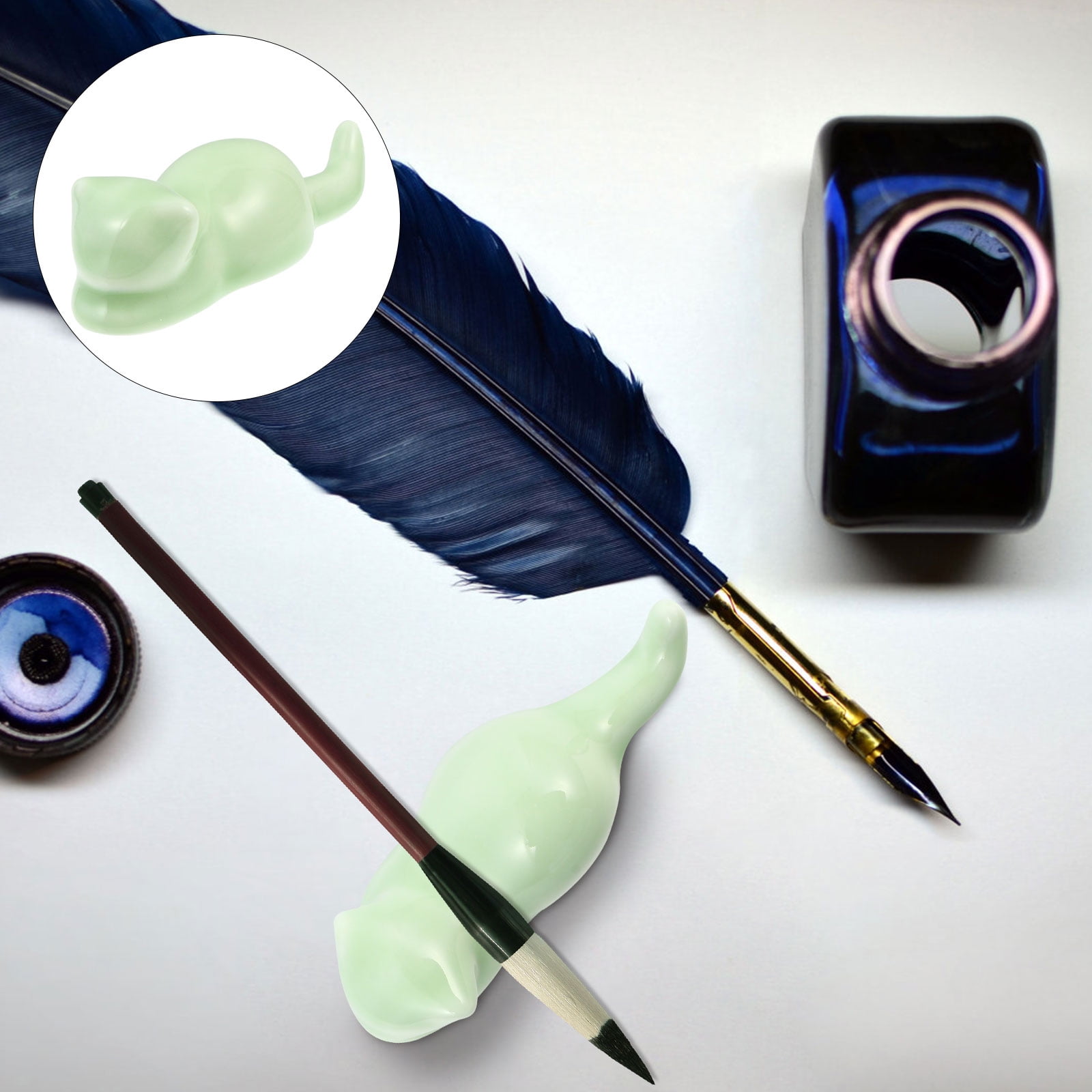 HOMEMAXS Ceramic Pen Holder Painting Brush Fine Workmanship - Walmart.com