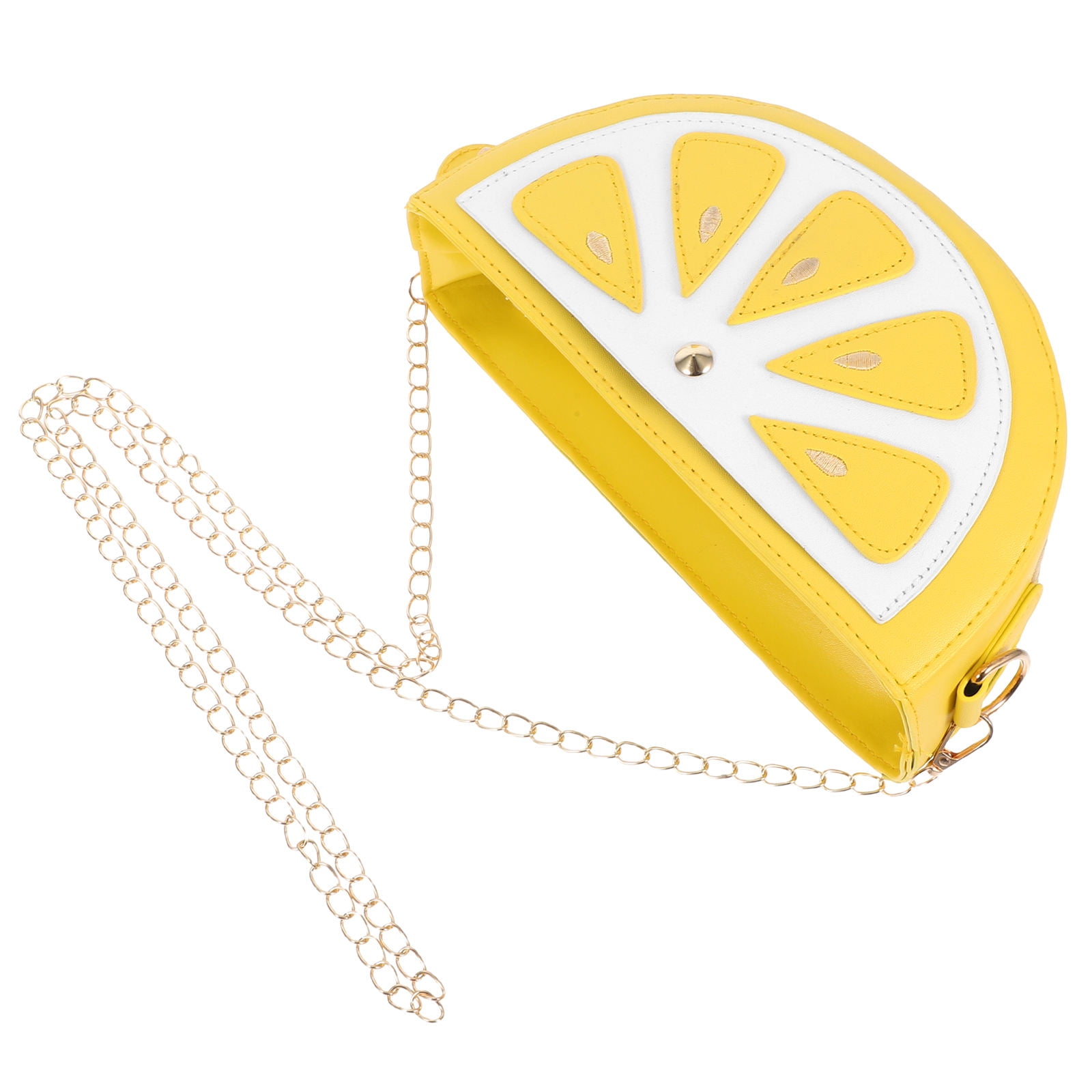 HOMEMAXS Chain Contrast Color Crossbody Bag Lemon Purse Women Woman ...