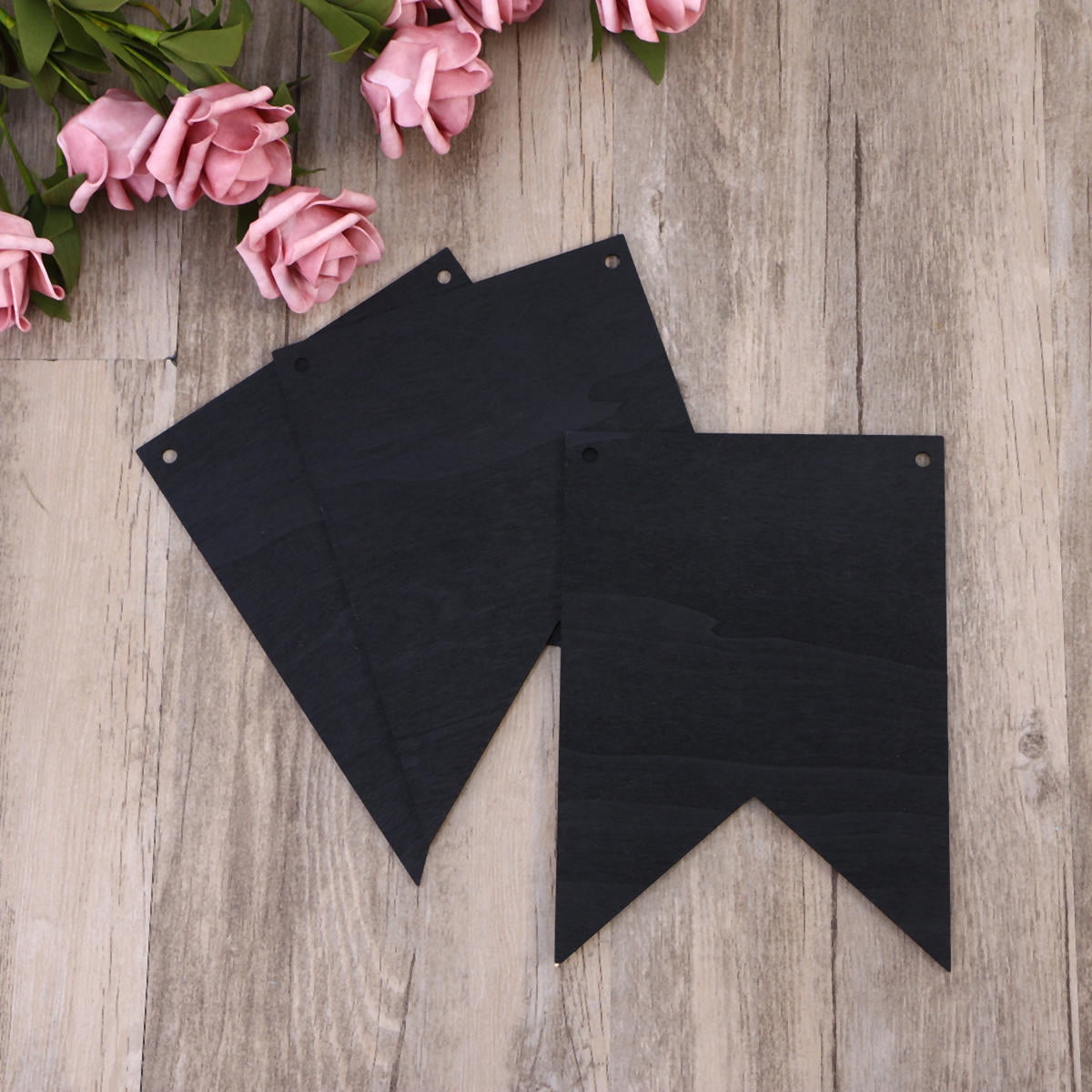 HOMEMAXS Chalkboard Pennant Banner for Decoration with Black Chalkboard ...