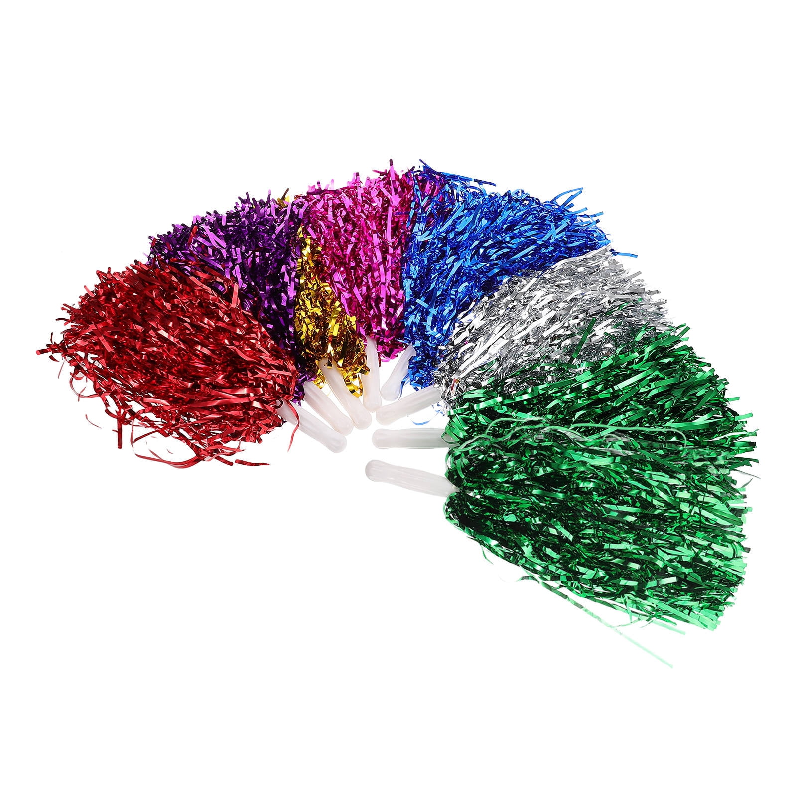 HOMEMAXS Assorted Color Cheerleaders Poms Made of Durable PET for Sport ...