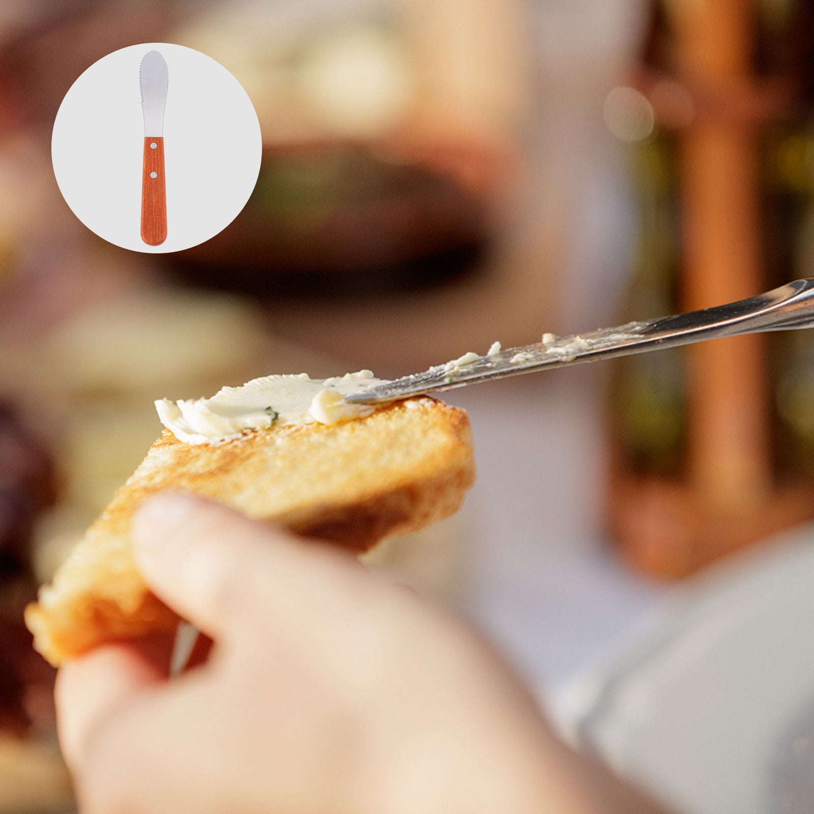HOMEMAXS Cheese Spreader Serrated Stainless Spatulas for Frosting ...