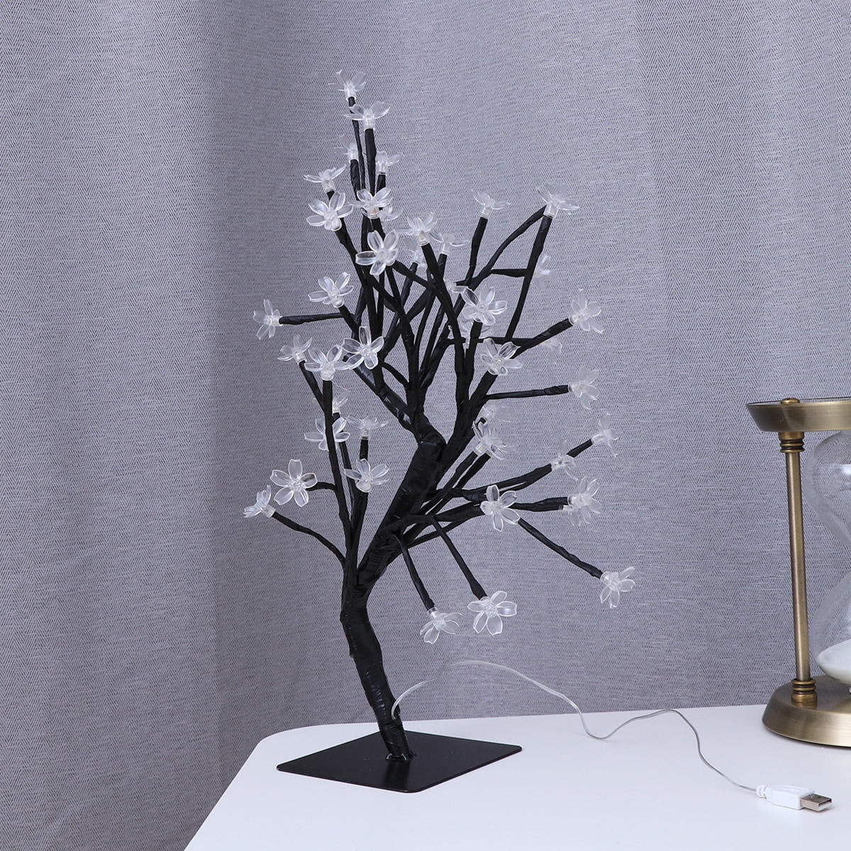 HOMEMAXS Cherry Tree Light with 48 LEDs Dimmable PVC Desk Lamp for Home ...